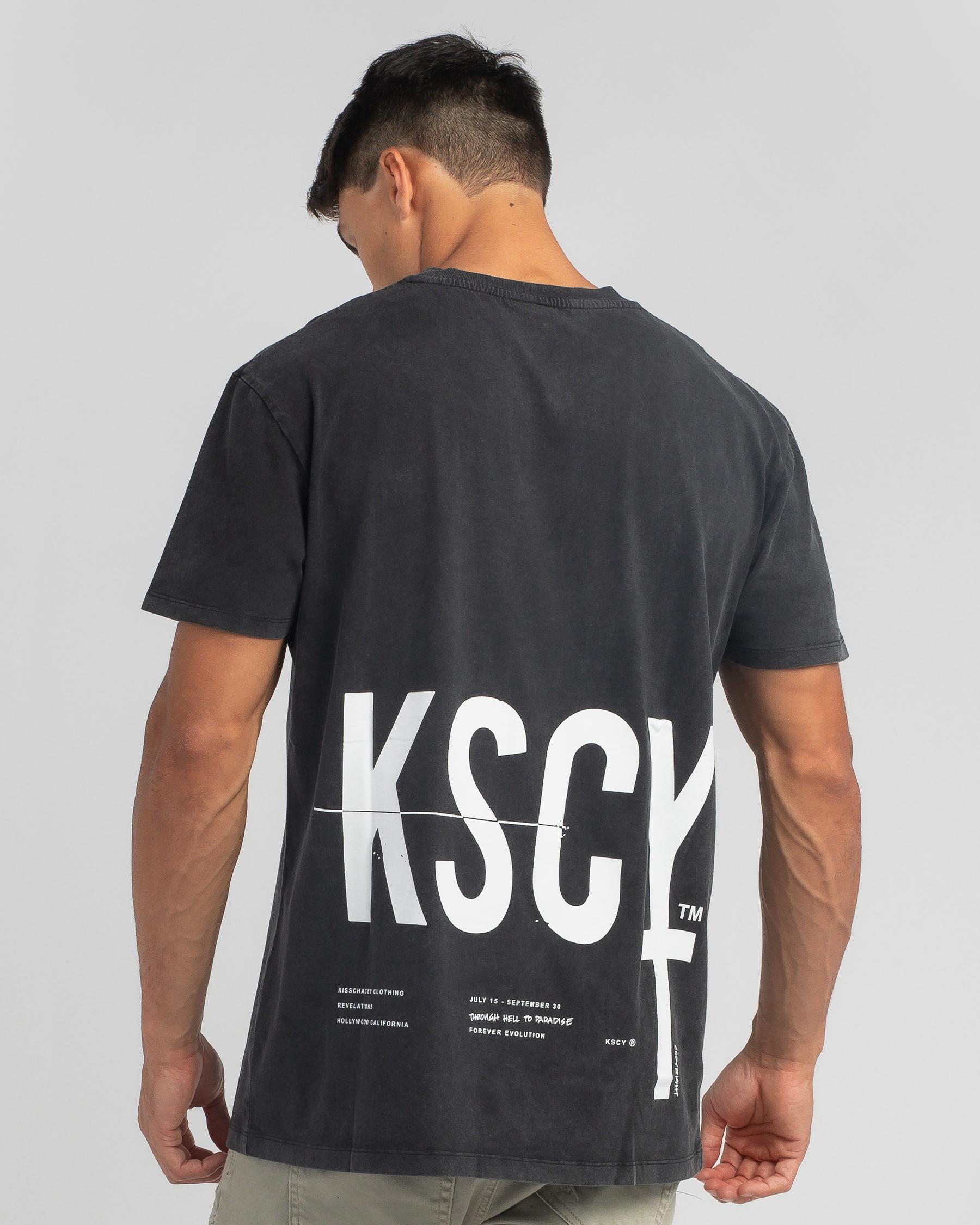 Shop Kiss Chacey Through Hell Relaxed T-Shirt In Mineral Black - Fast ...