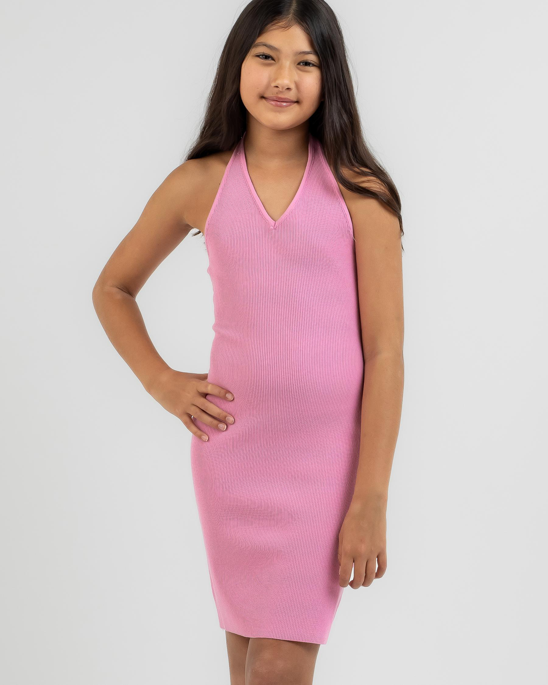 Shop Ava And Ever Girls' Mystik Knit Dress In Pink - Fast Shipping ...