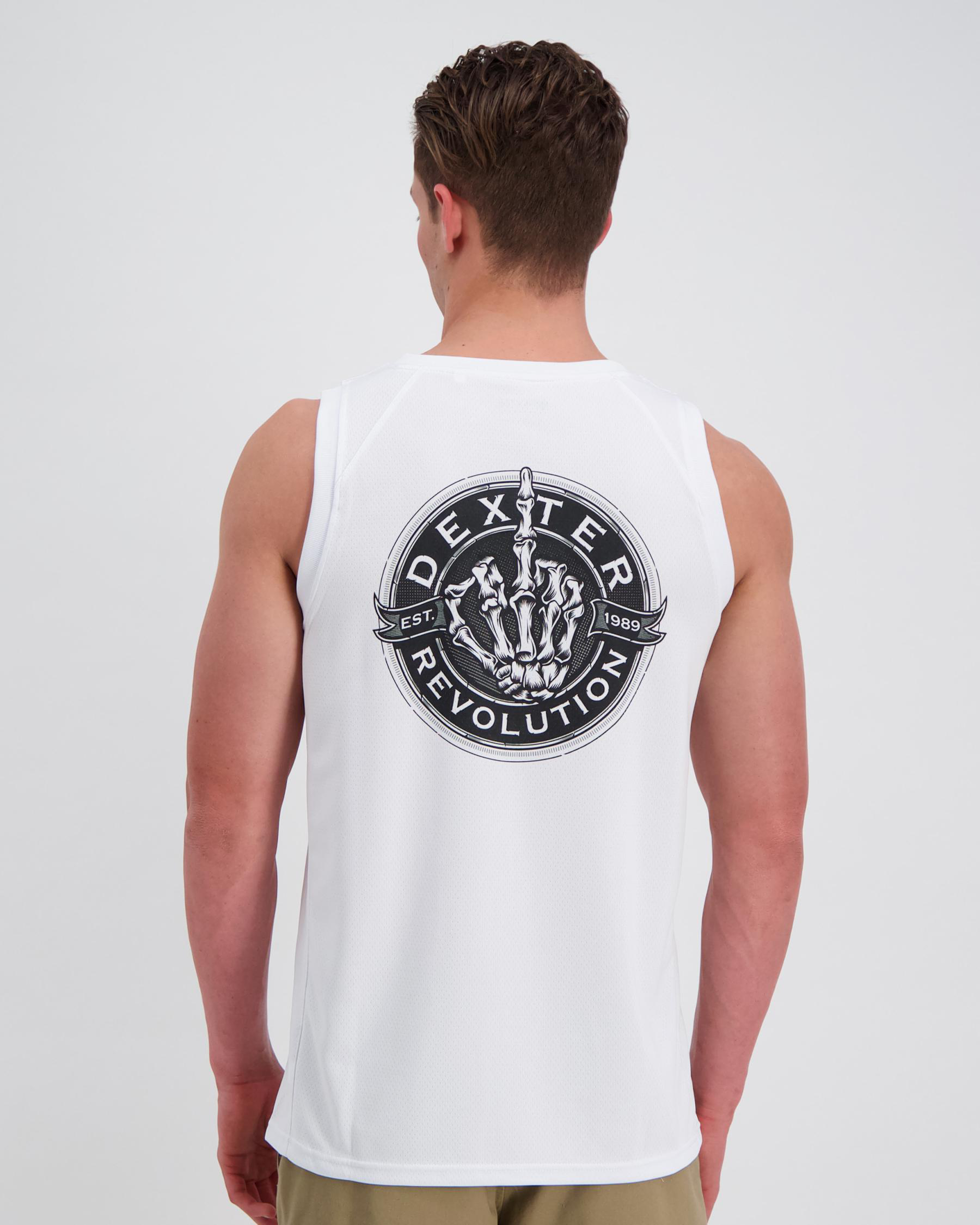 Shop Dexter Bare Bones Mesh Singlet In White - Fast Shipping & Easy Returns - City Beach Australia