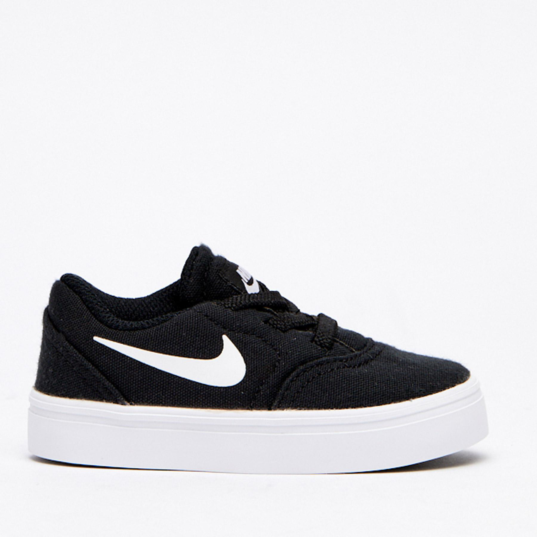 Shop Nike Toddlers' SB Check Shoes In Black/white - Fast Shipping ...