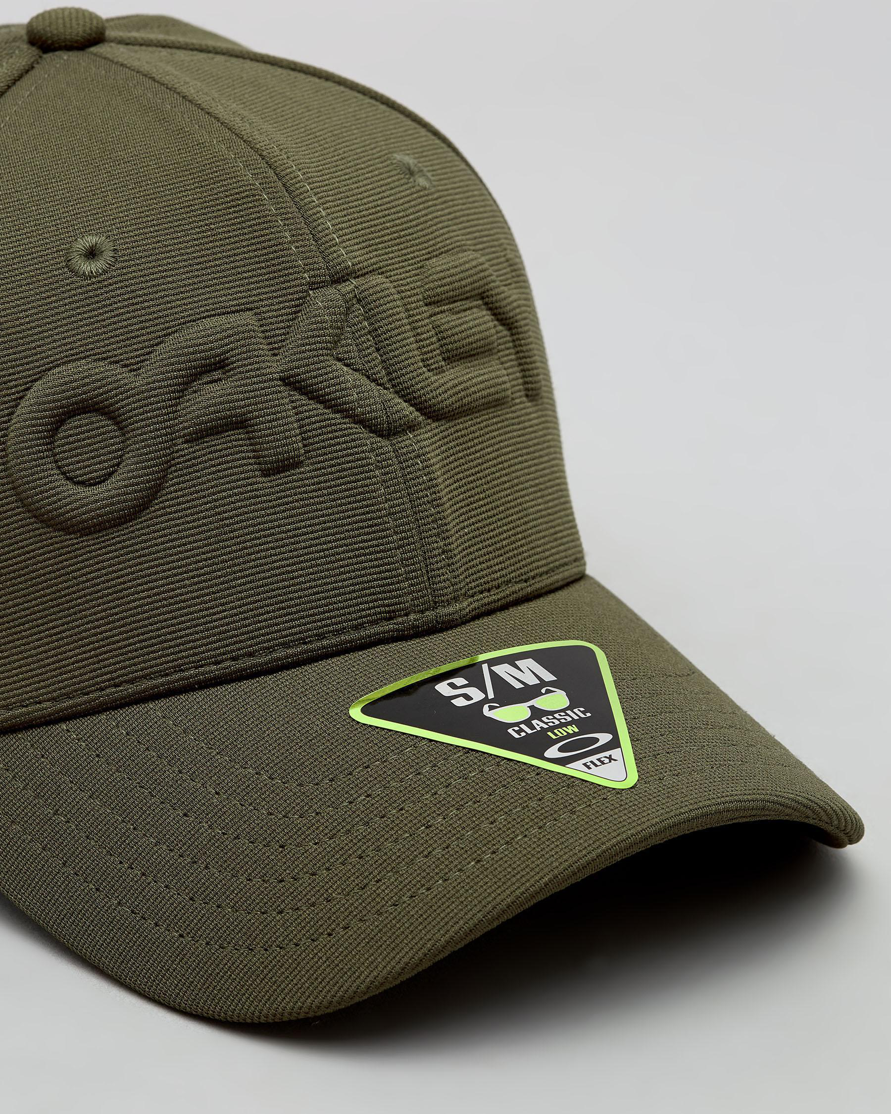 Shop Oakley Embossed Cap In Dark Brush - Fast Shipping & Easy Returns ...