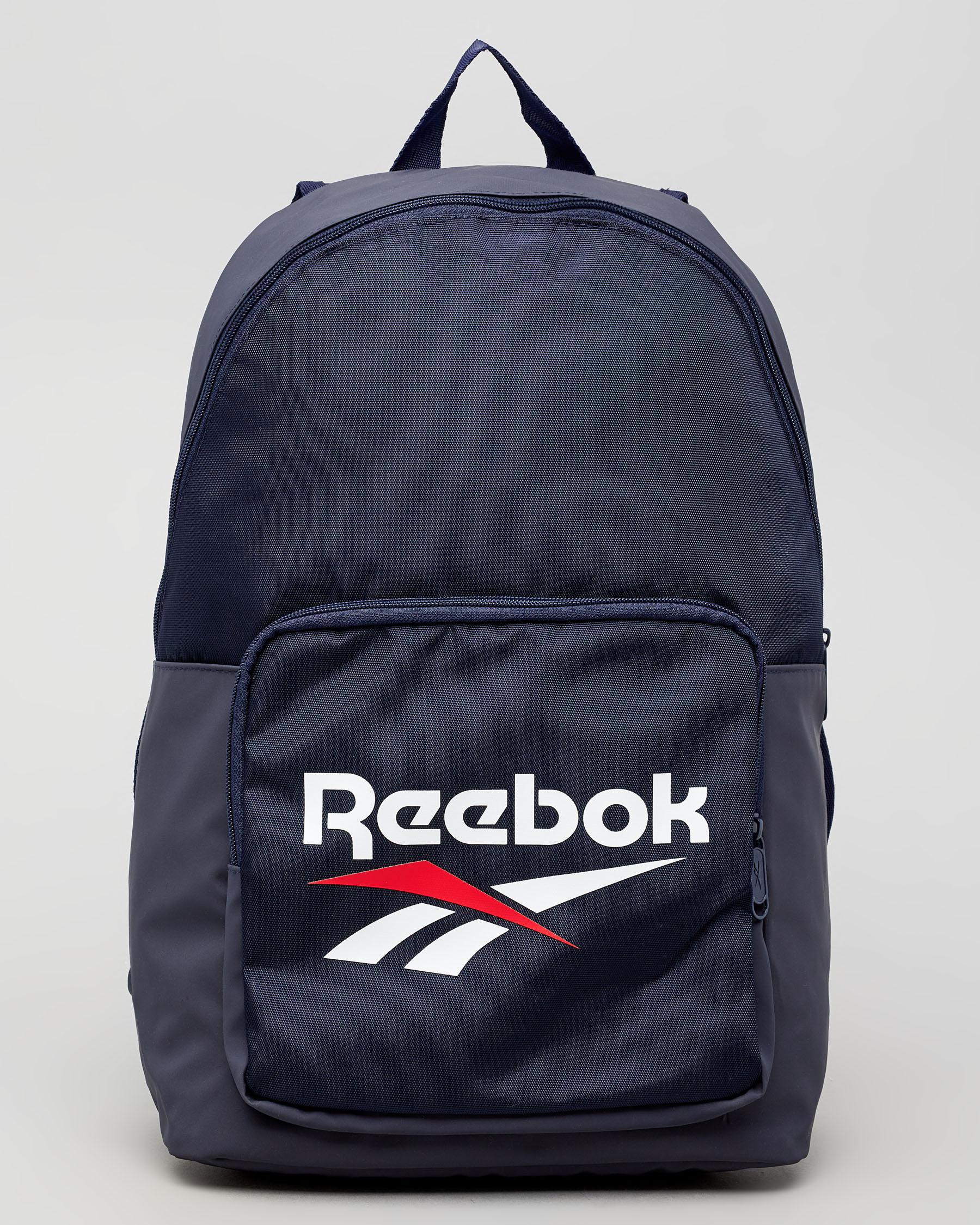 Shop Reebok CL FO Backpack In Vector Navy/vector Navy - Fast Shipping ...