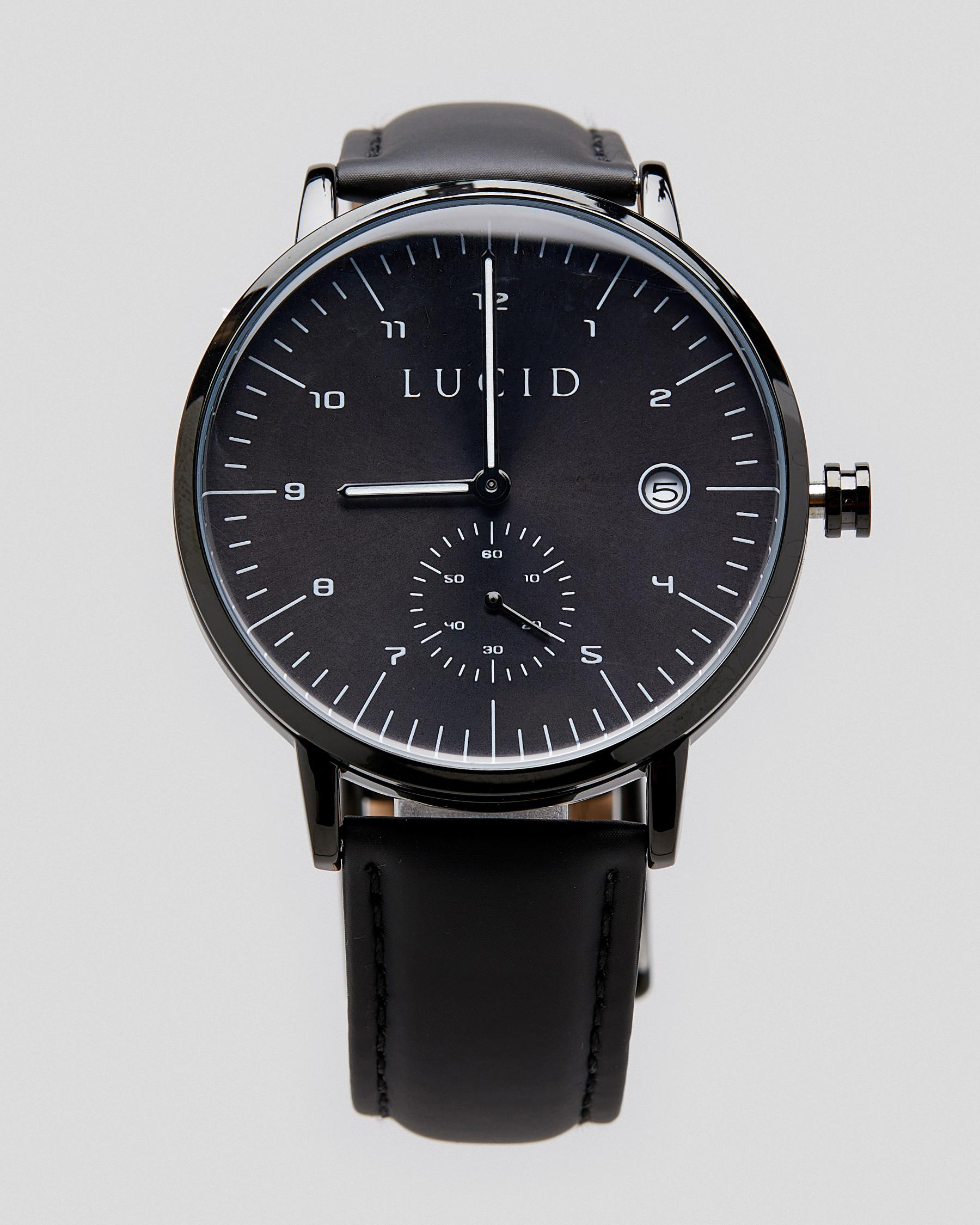 Shop Lucid Substance Watch In Gold/black - Fast Shipping & Easy Returns ...