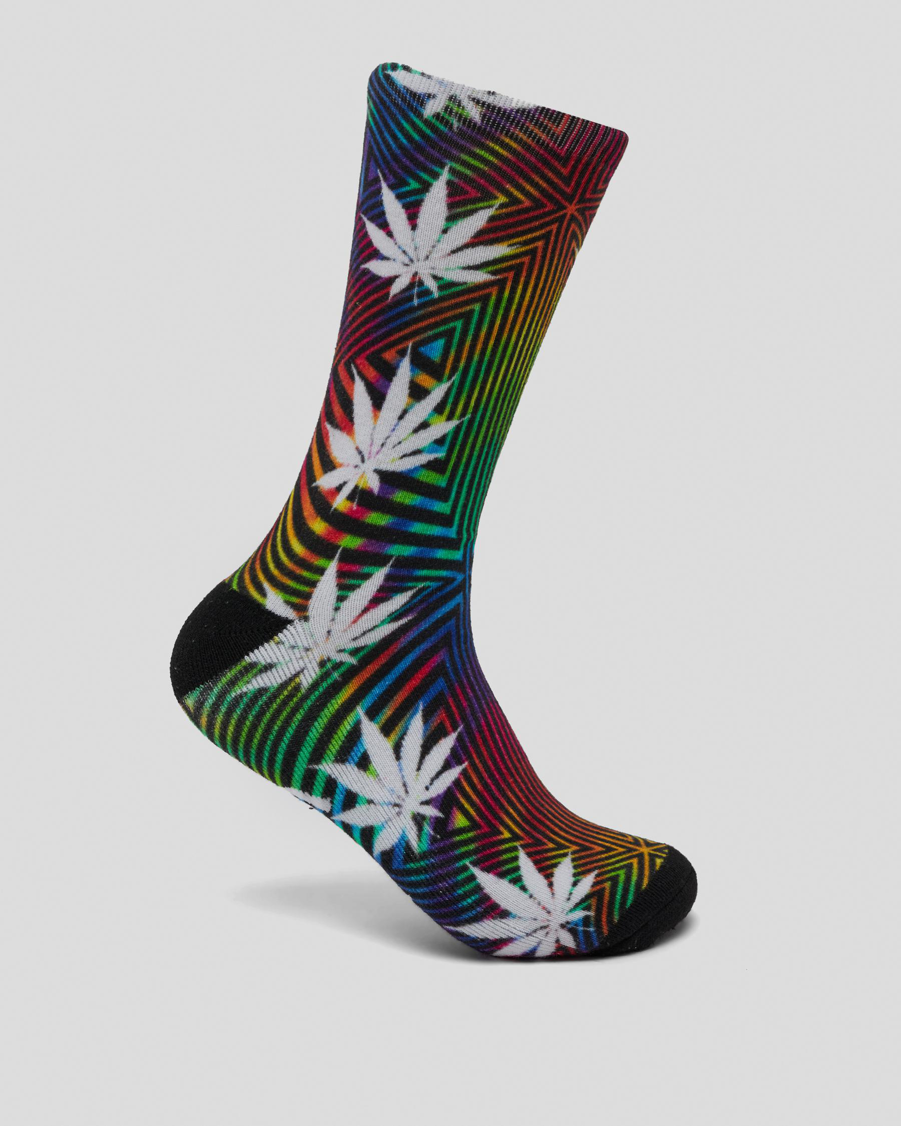Shop Sanction Trippy Stuff Socks In Multi - Fast Shipping & Easy ...