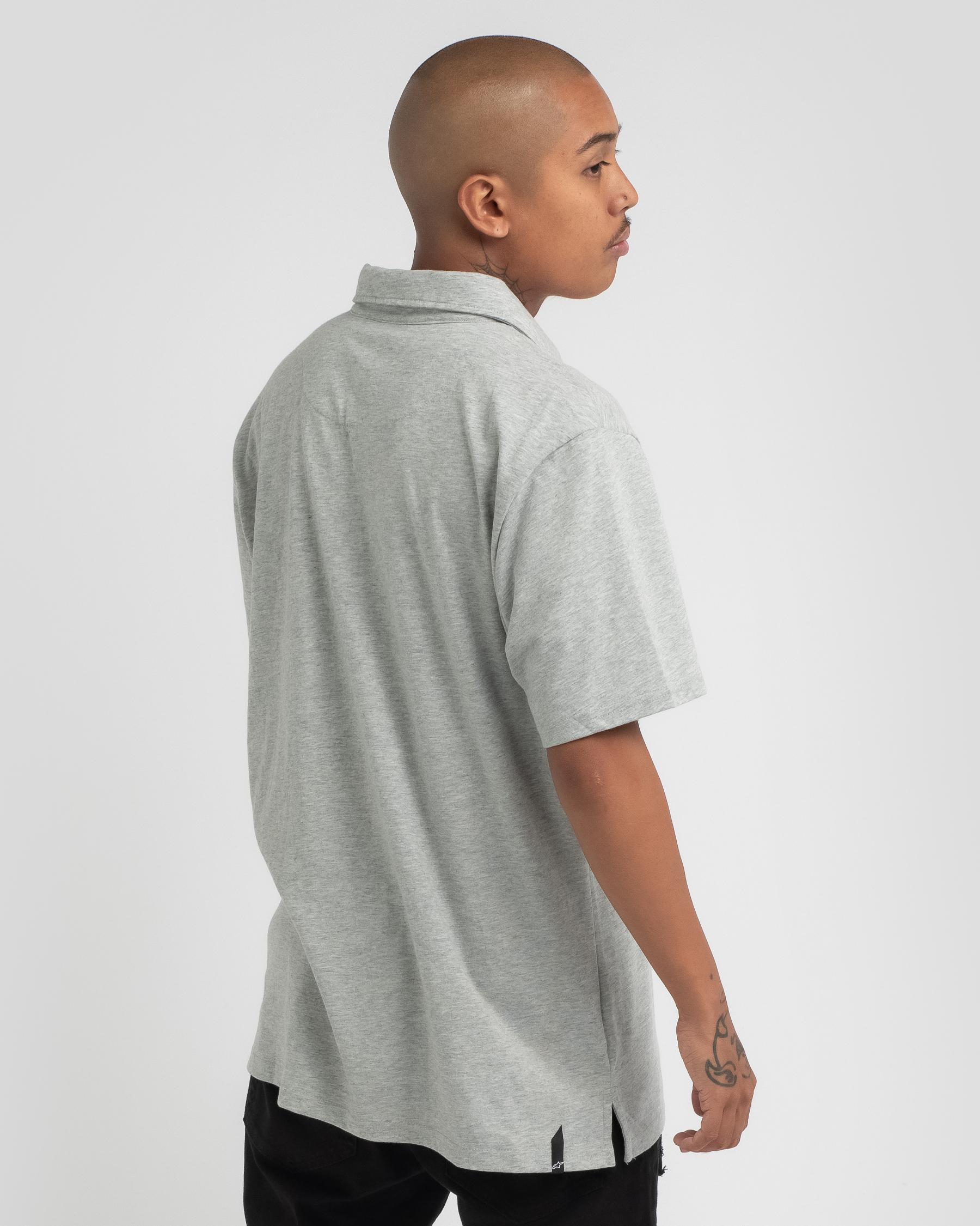 Shop Alpinestars Eternal Polo Shirt In Grey Heather - Fast Shipping ...