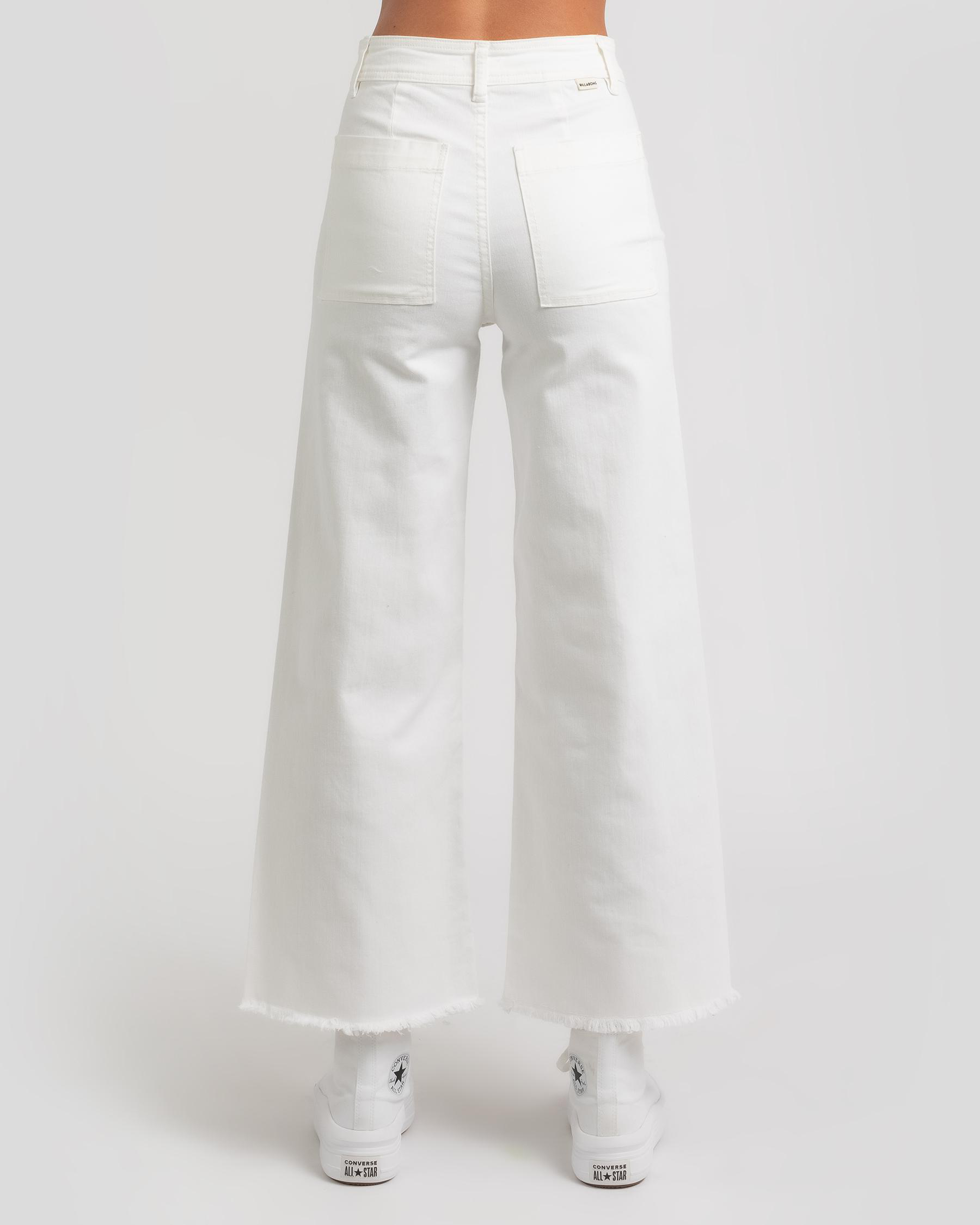 Shop Billabong Free Fall Pants In Salt Crystal - Fast Shipping & Easy ...