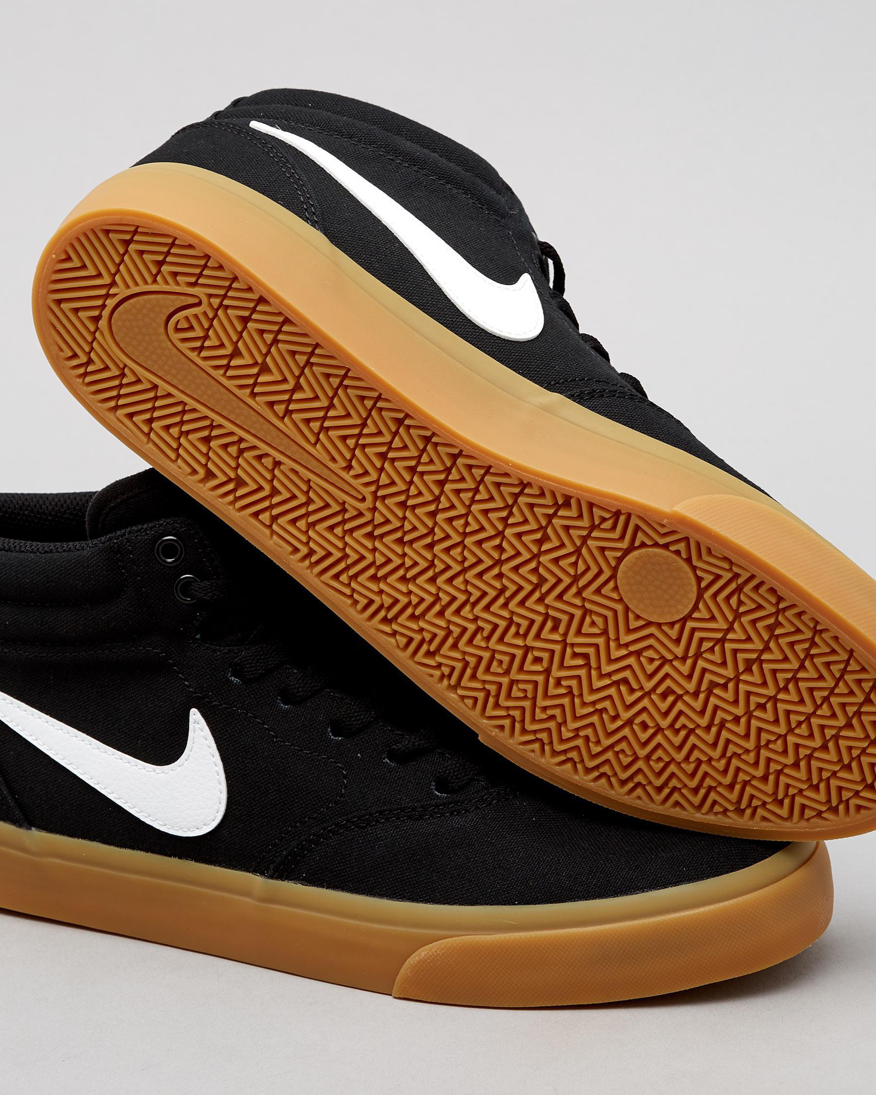 Shop Nike Charge Mid Shoes In Black/white-black-gum - Fast Shipping ...