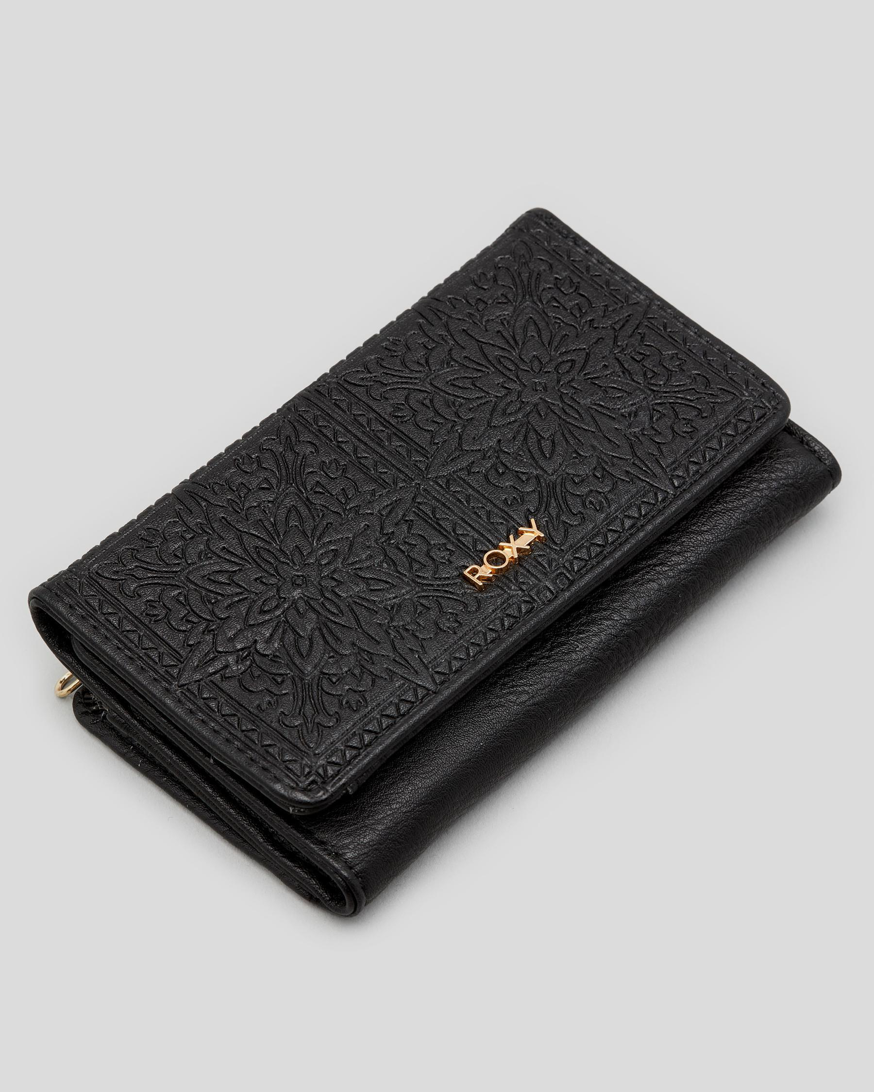 Shop Roxy Crazy Diamond Wallet In Anthracite - Fast Shipping & Easy ...