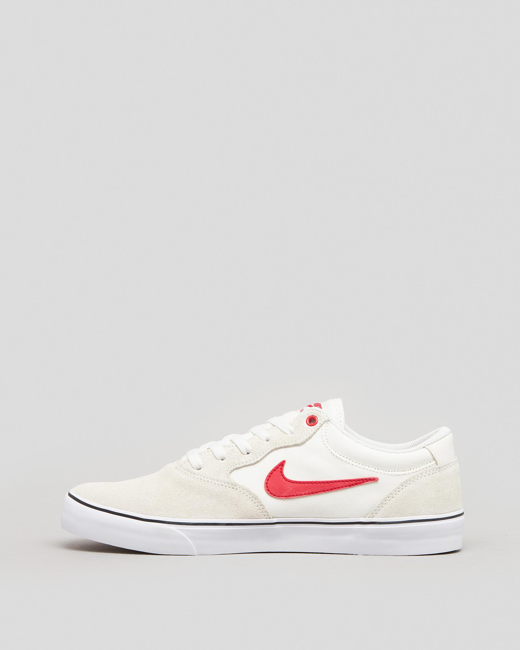 Shop Nike Womens SB Chron 2 Shoes In Summit White/university Red - Fast ...
