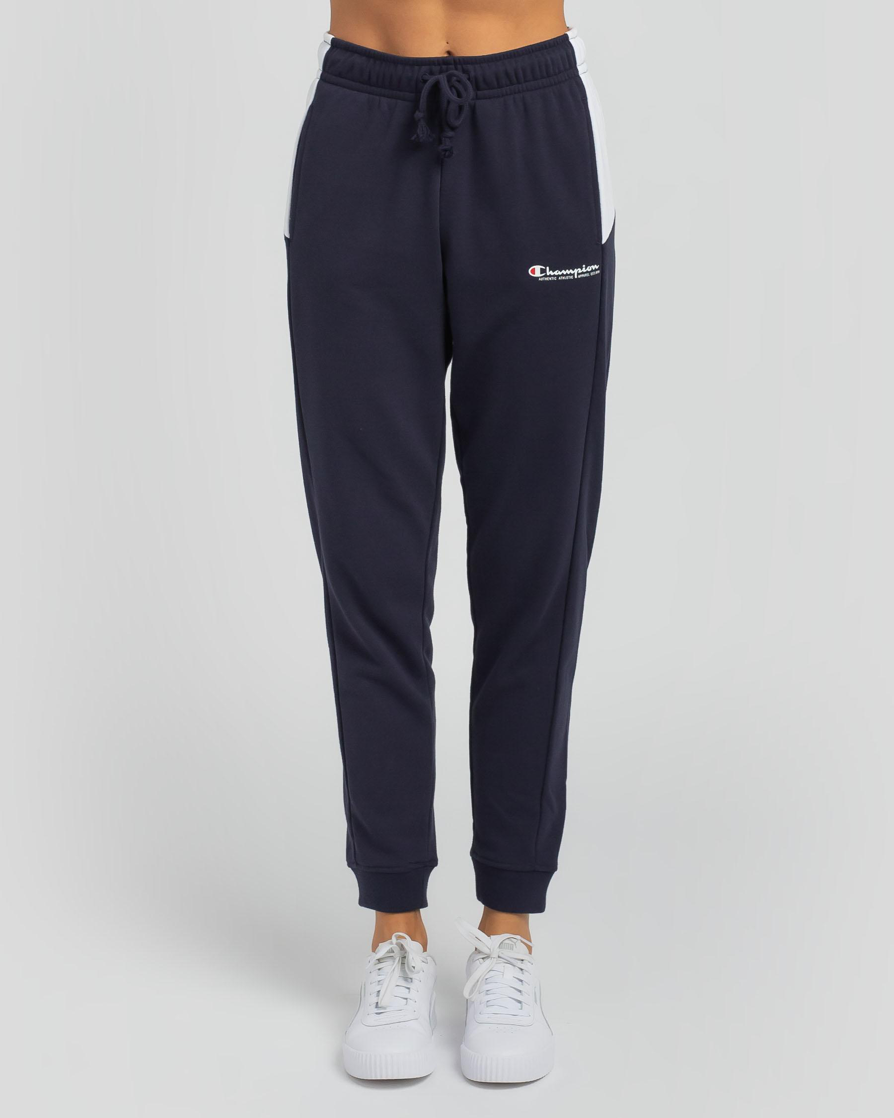 Shop Champion For The Team Track Pants In Navy/ White - Fast Shipping ...