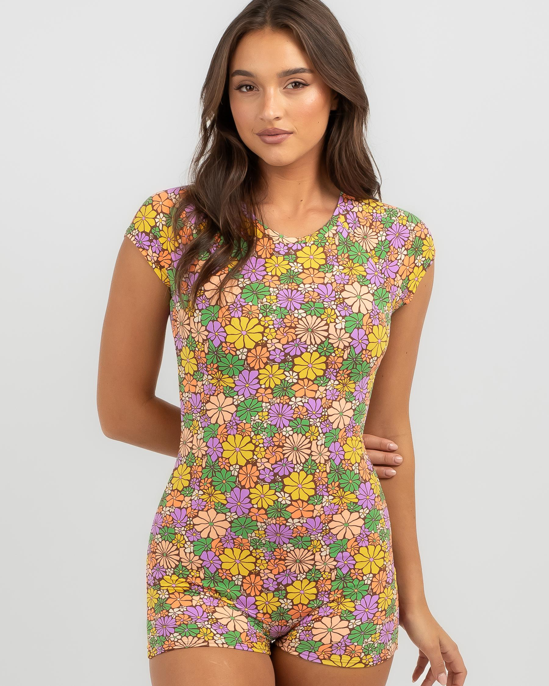 Shop Roxy All About Sol Long Sleeve Surfsuit In Root Beer All About Sol ...