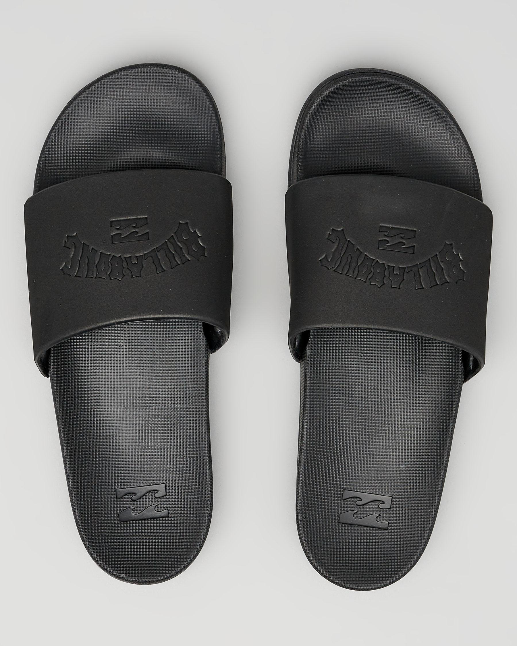 Shop Billabong Cush Slides In Black - Fast Shipping & Easy Returns ...