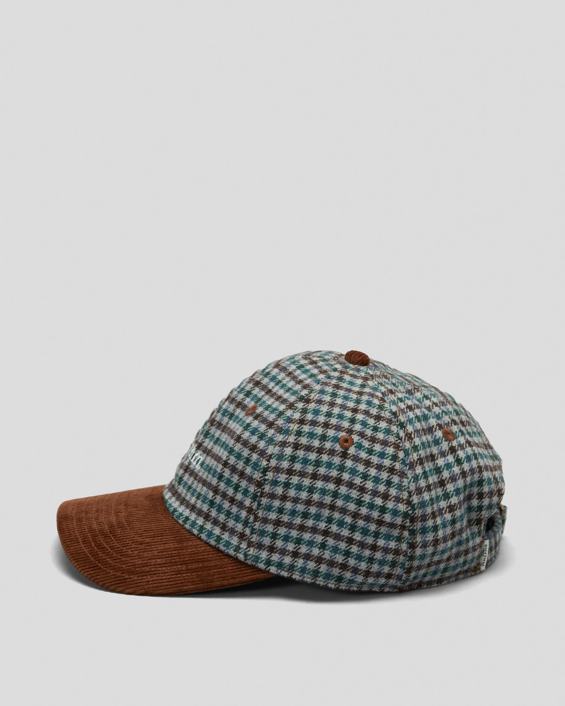 Shop Rhythm Essential Check Cap In Pacific - Fast Shipping & Easy ...