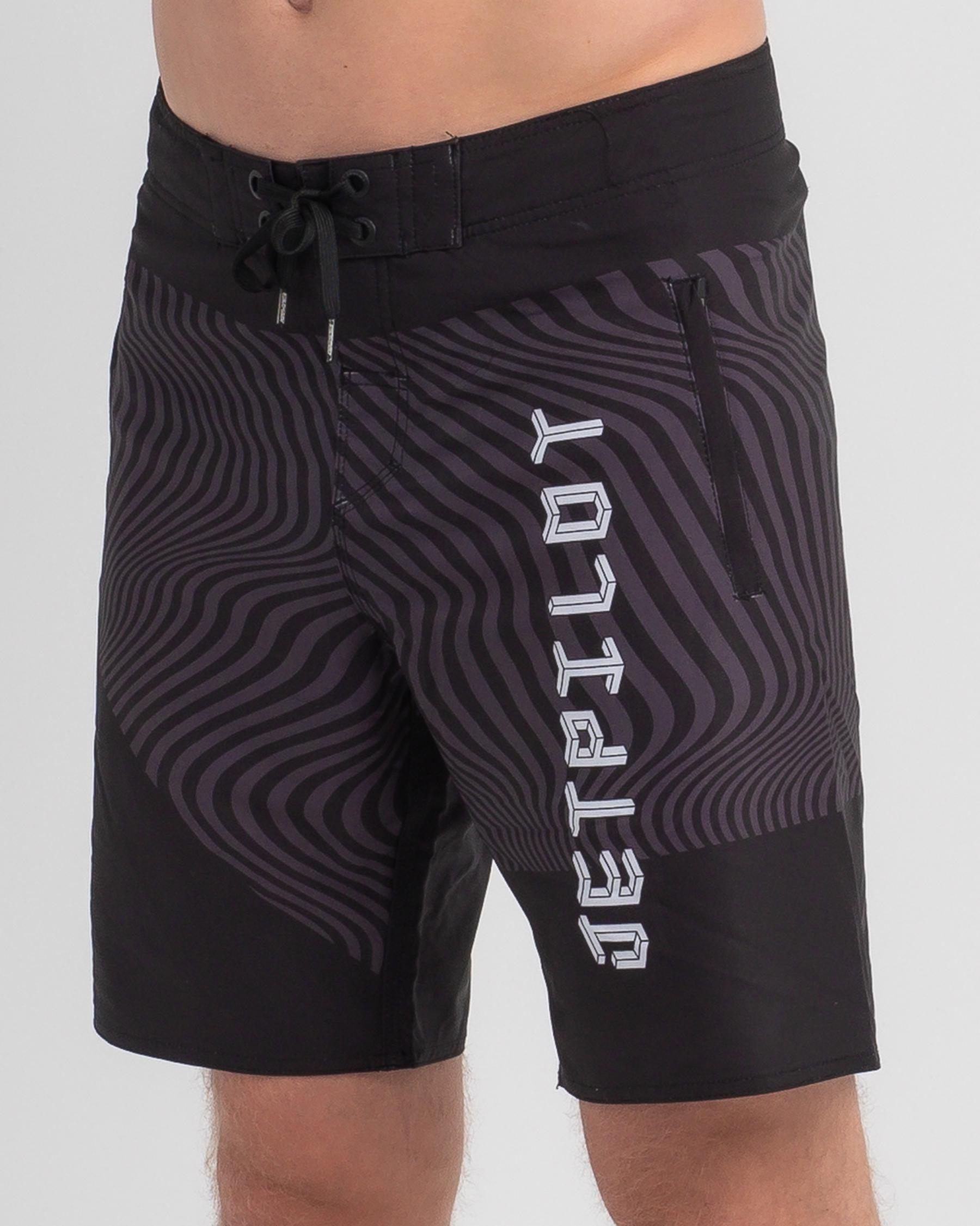 Shop Jetpilot Re Engineered Board Shorts In Black - Fast Shipping ...