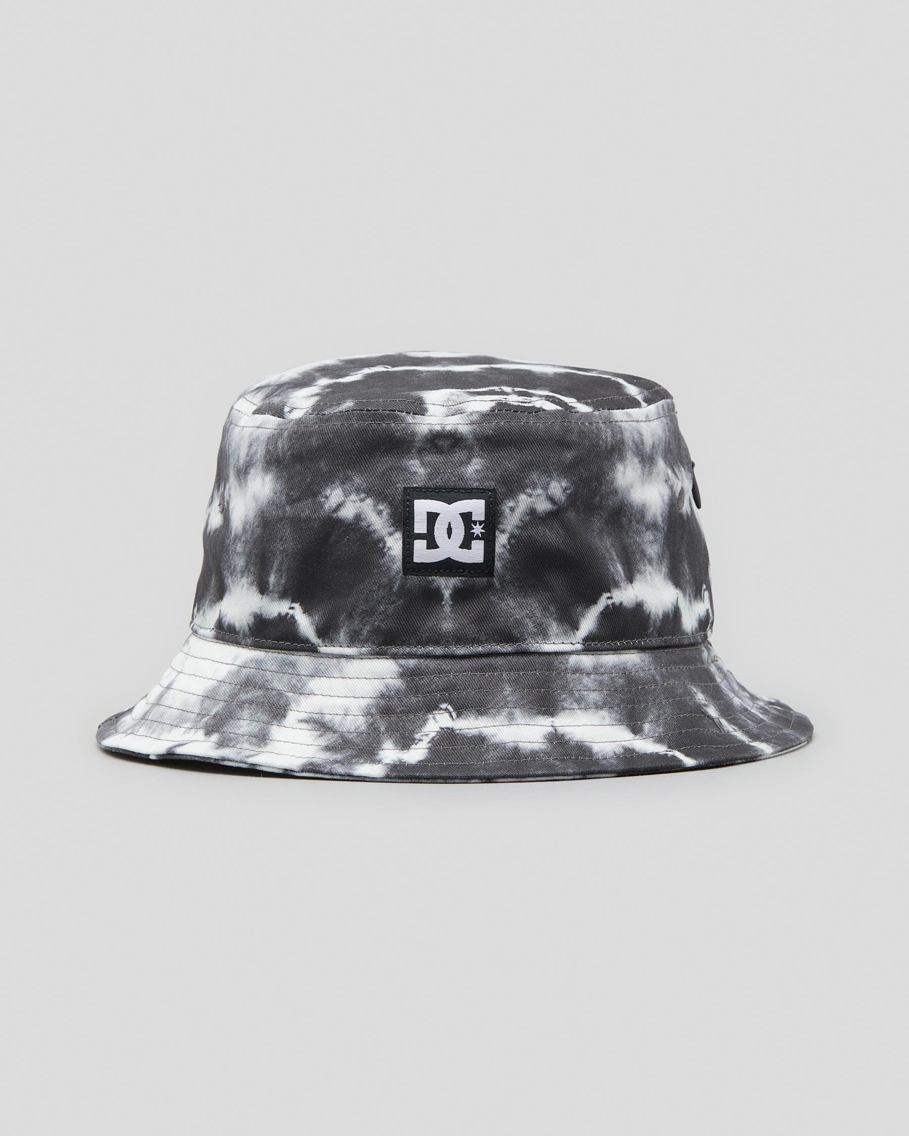Shop DC Shoes Rip Tide Bucket Hat In Riptide Black - Fast Shipping ...