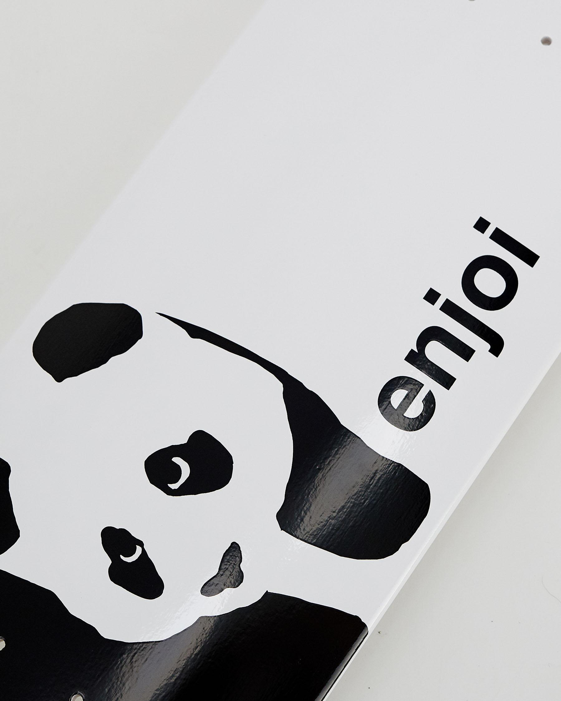 Shop Enjoi Panda Logo R7 Skateboard Deck In White - Fast Shipping ...