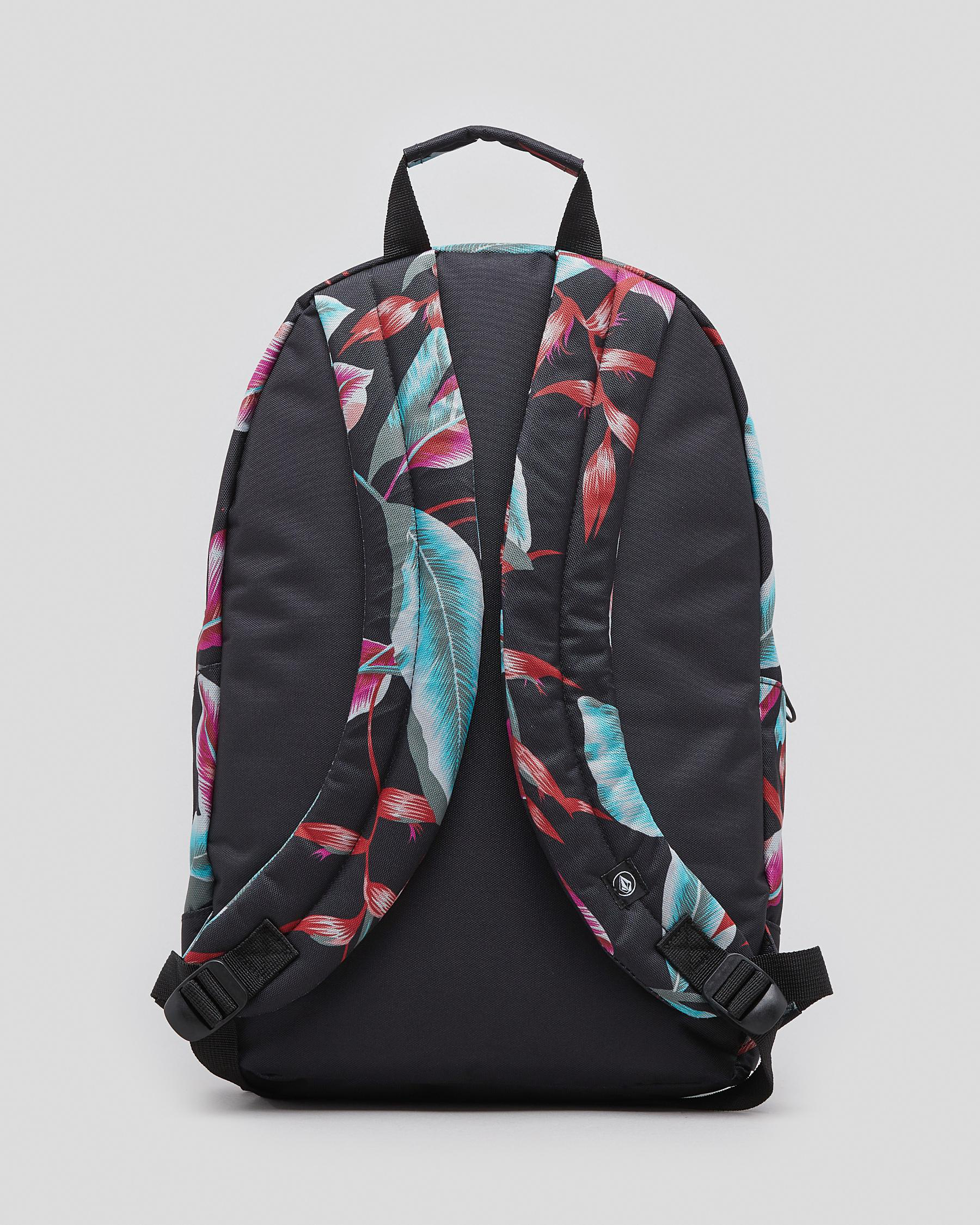 Shop Volcom Patch Attack Retreat Backpack In Black Combo - Fast ...