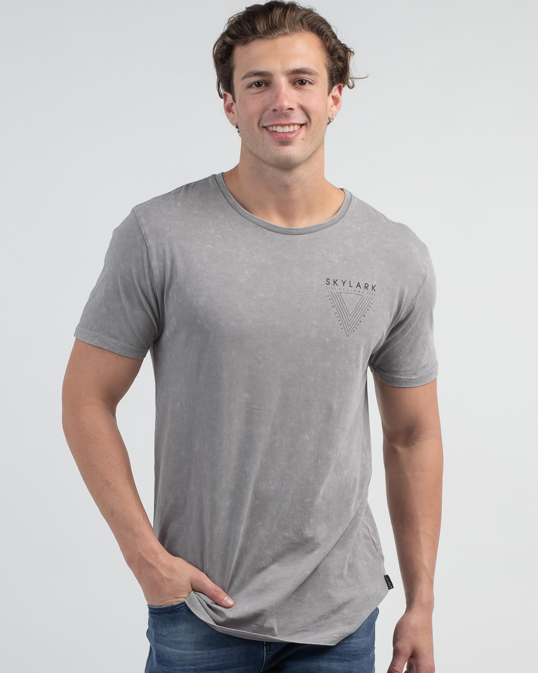 Shop Skylark Bermuda T-Shirt In Light Grey Acid - Fast Shipping & Easy ...