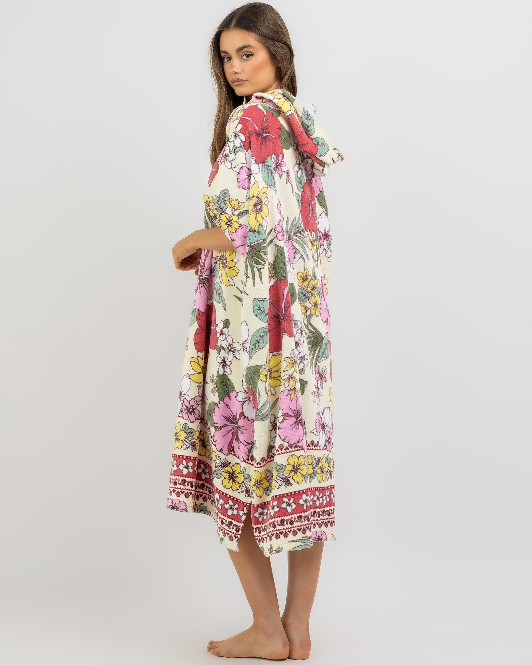 Shop Topanga Aloha Hooded Towel In White - Fast Shipping & Easy Returns ...