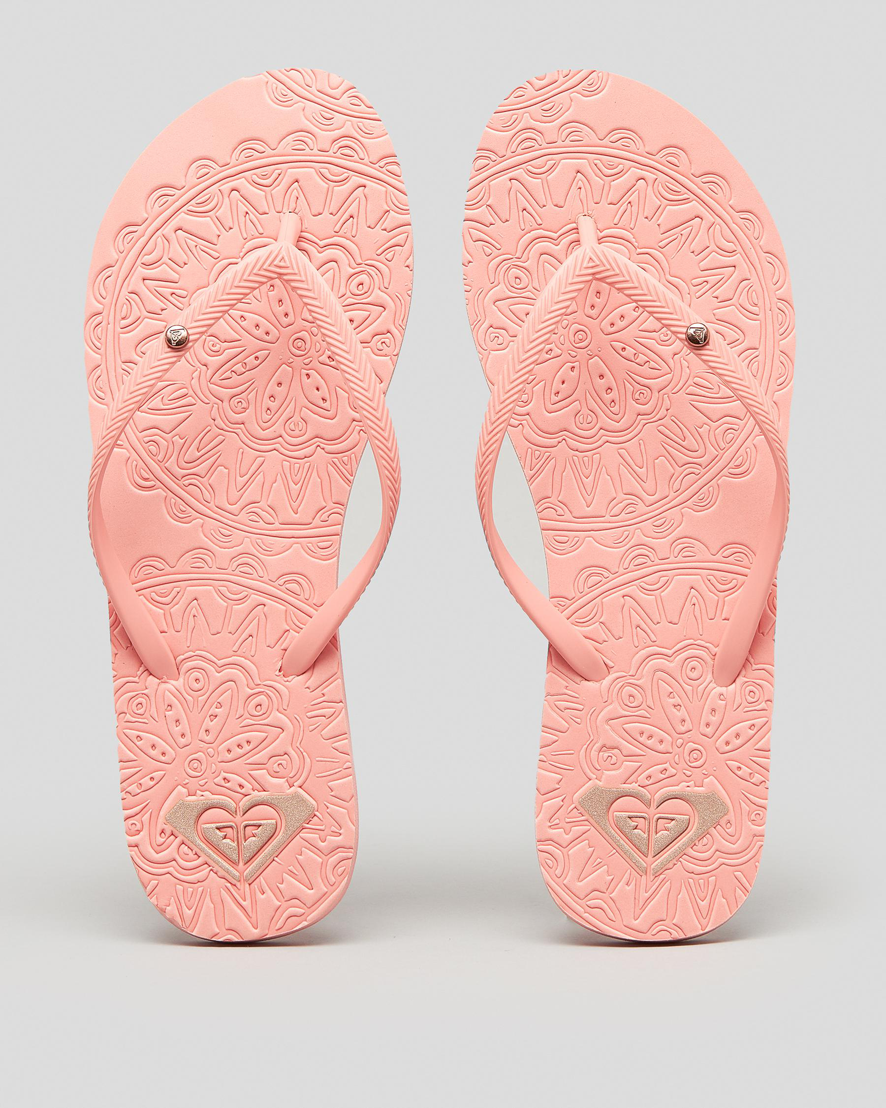 Shop Roxy Antilles Thongs In Pink - Fast Shipping & Easy Returns - City ...