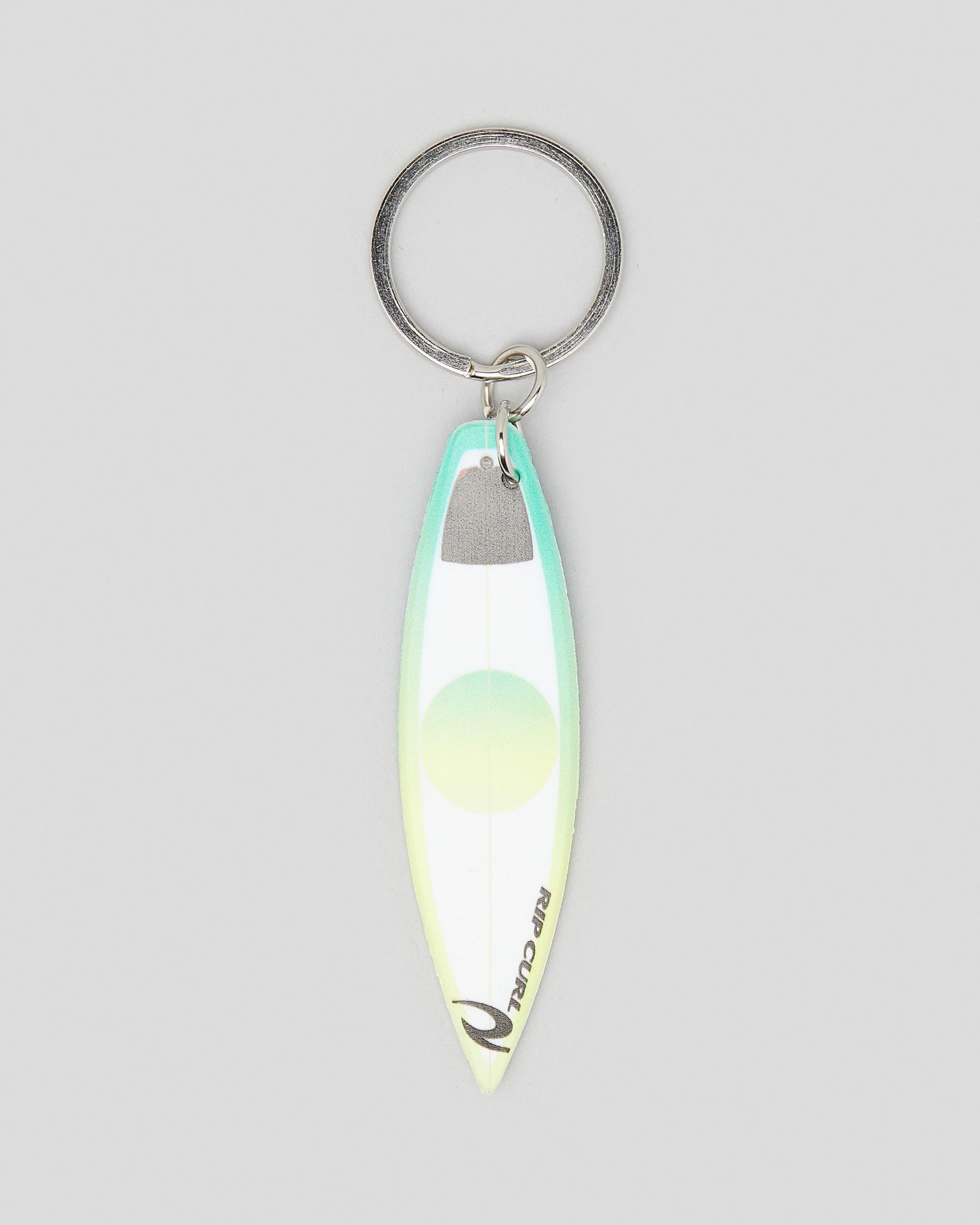 Shop Rip Curl Surfboard Keyring In White/green - Fast Shipping & Easy ...