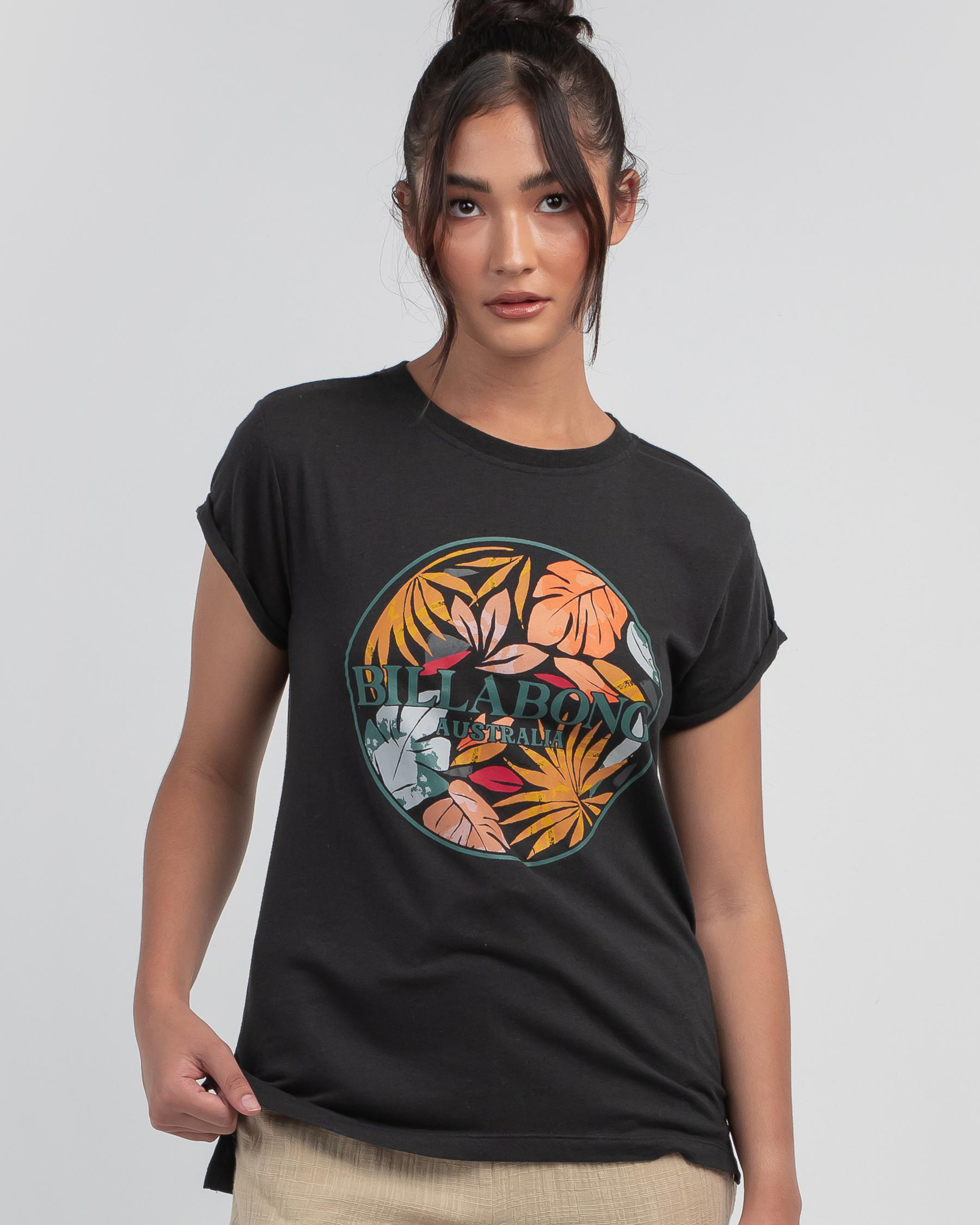 Shop Billabong Sundaze T-Shirt In Black - Fast Shipping & Easy Returns ...