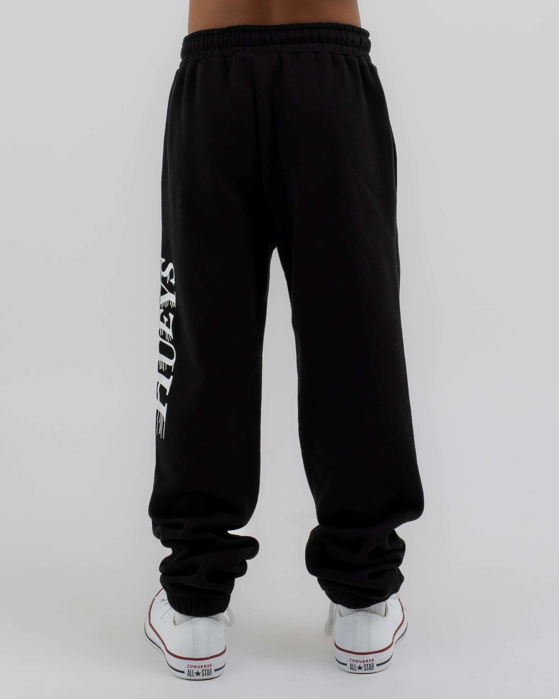 Shop The Mad Hueys Boys' Speeding Huey Track Pants In Black - Fast ...