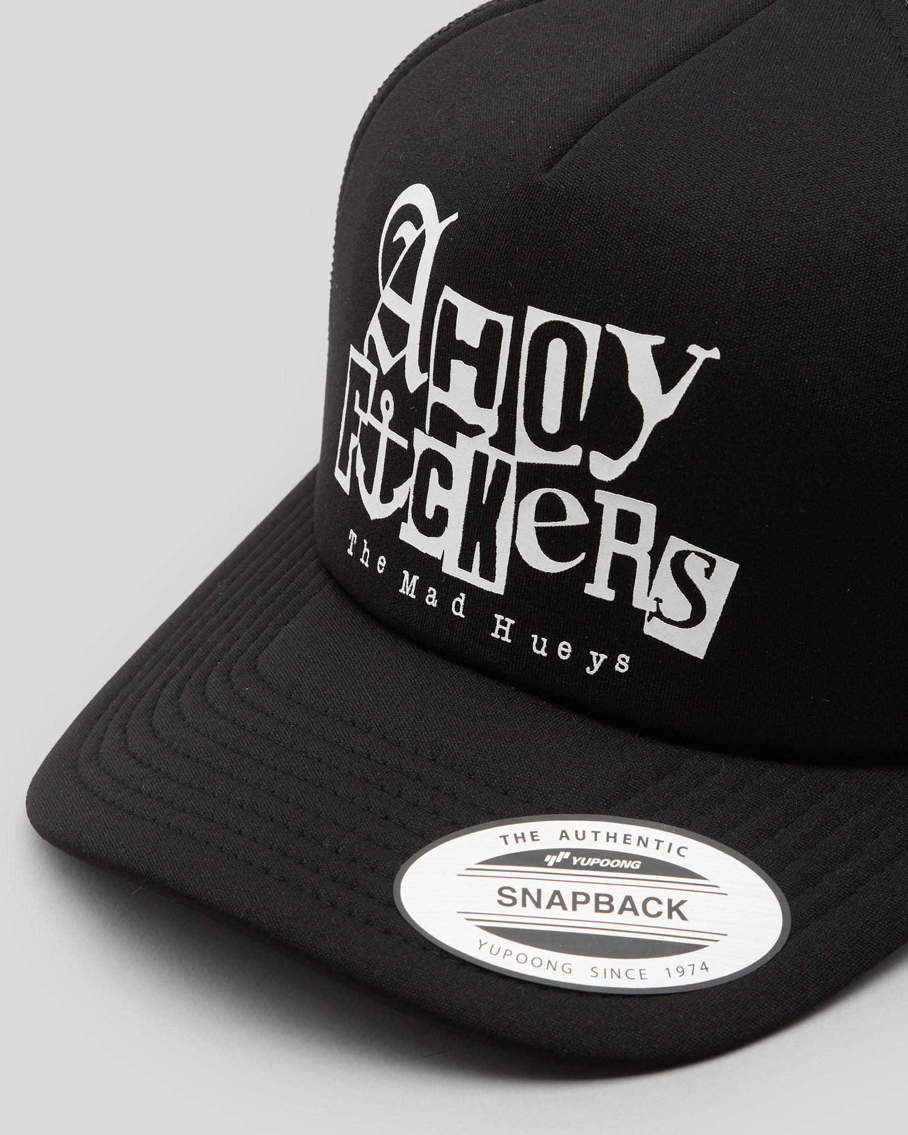 The Mad Hueys Ahoy Ransom Foam Trucker Cap In Black - FREE* Shipping ...