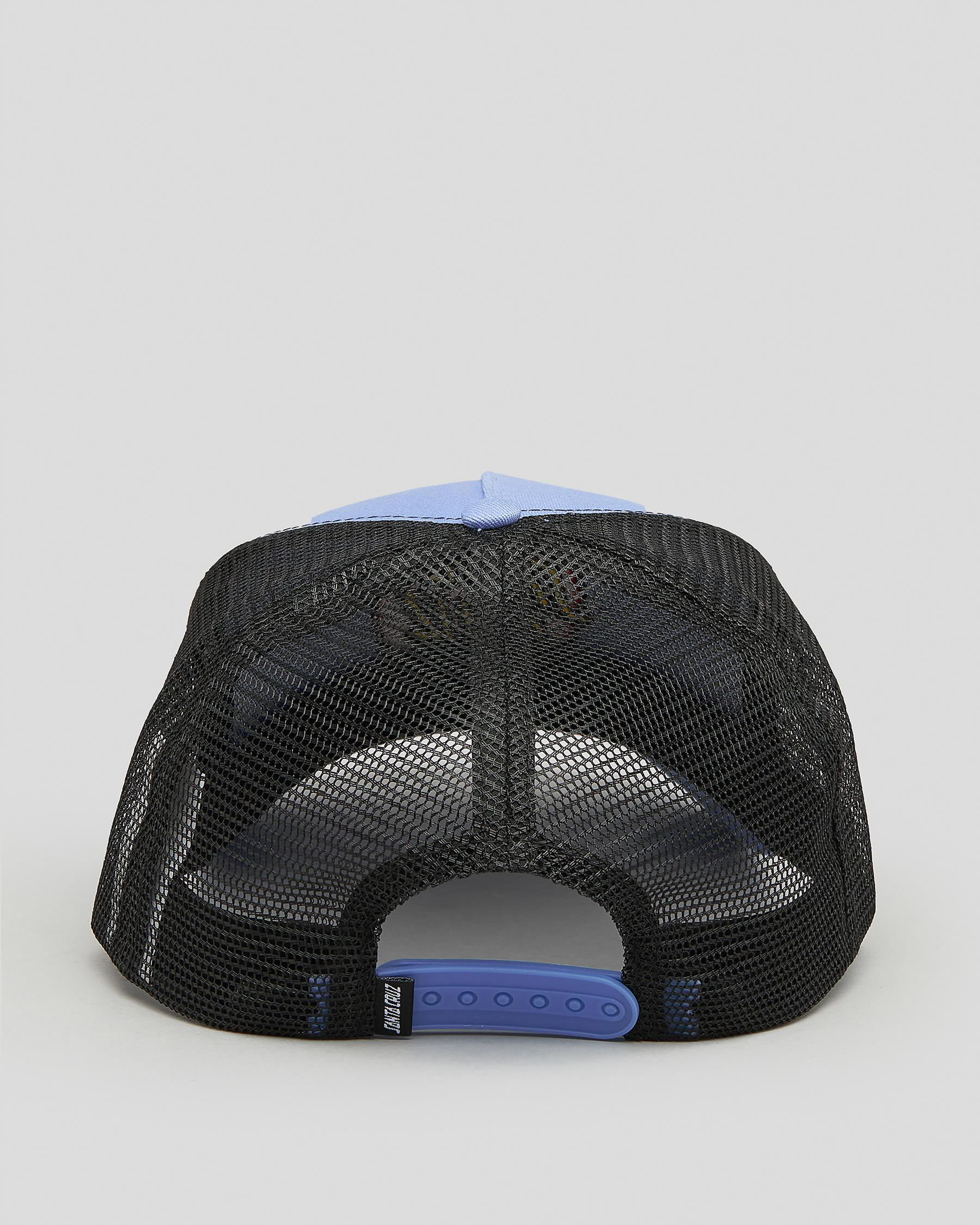 Shop Santa Cruz Boys' Classic Dot Trucker Cap In Blue - Fast Shipping ...