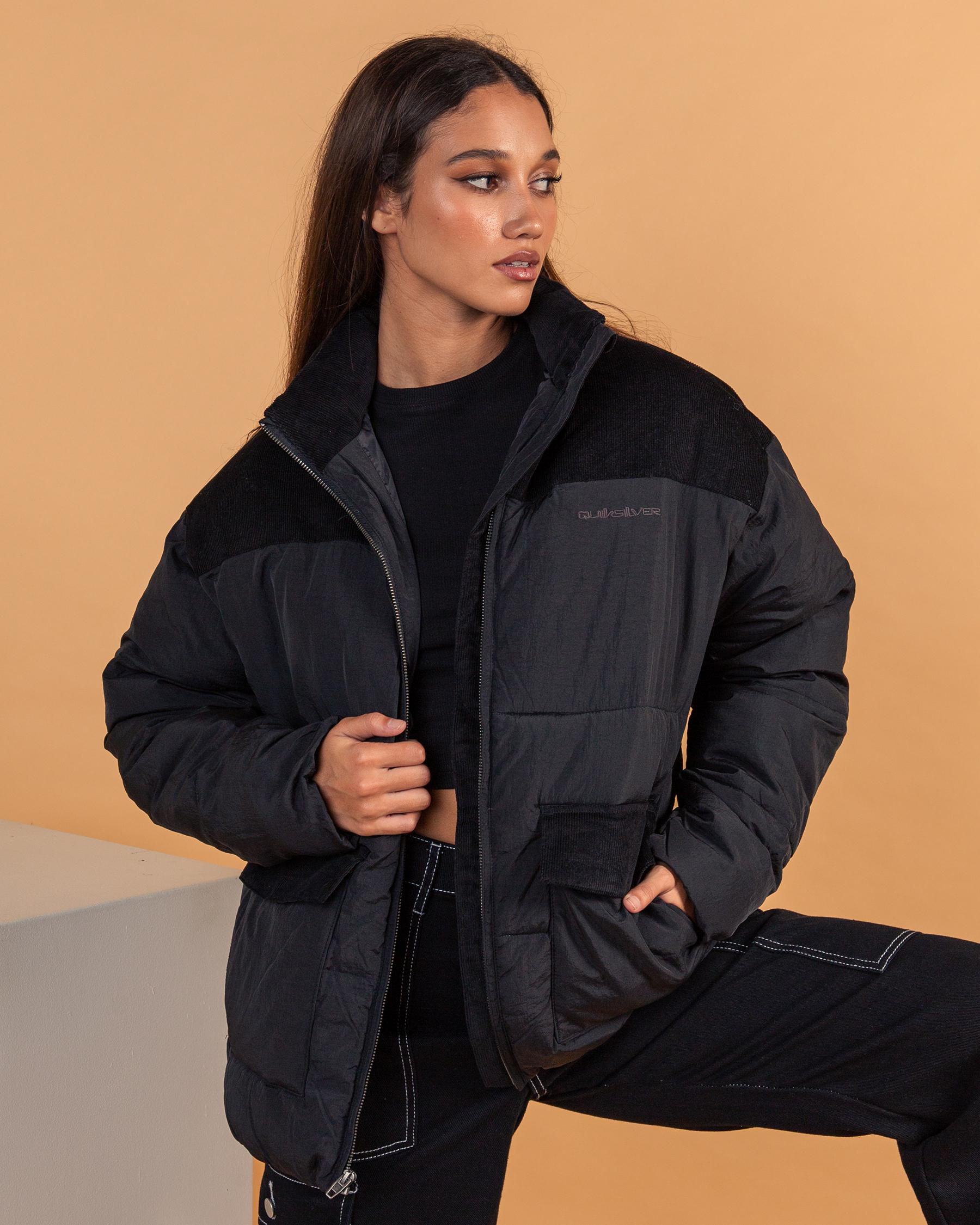 Shop Quiksilver Ride Adventure Jacket In Black - Fast Shipping & Easy ...