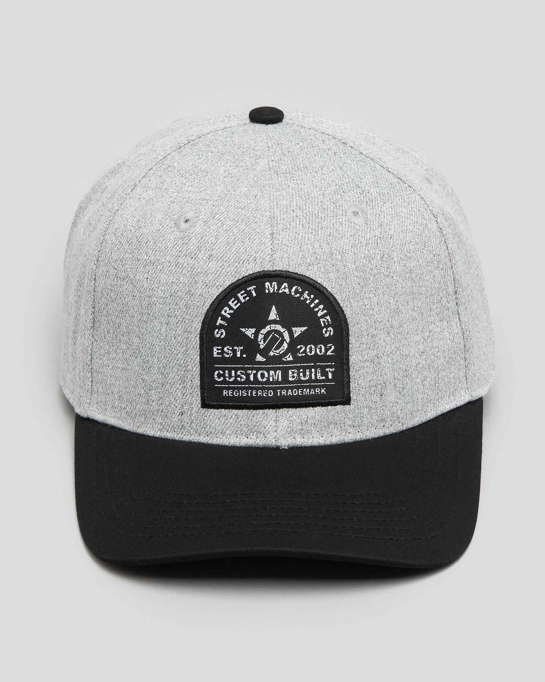 Shop Unit Dawn Curve Peak Snapback Cap In Grey Heather - Fast Shipping ...
