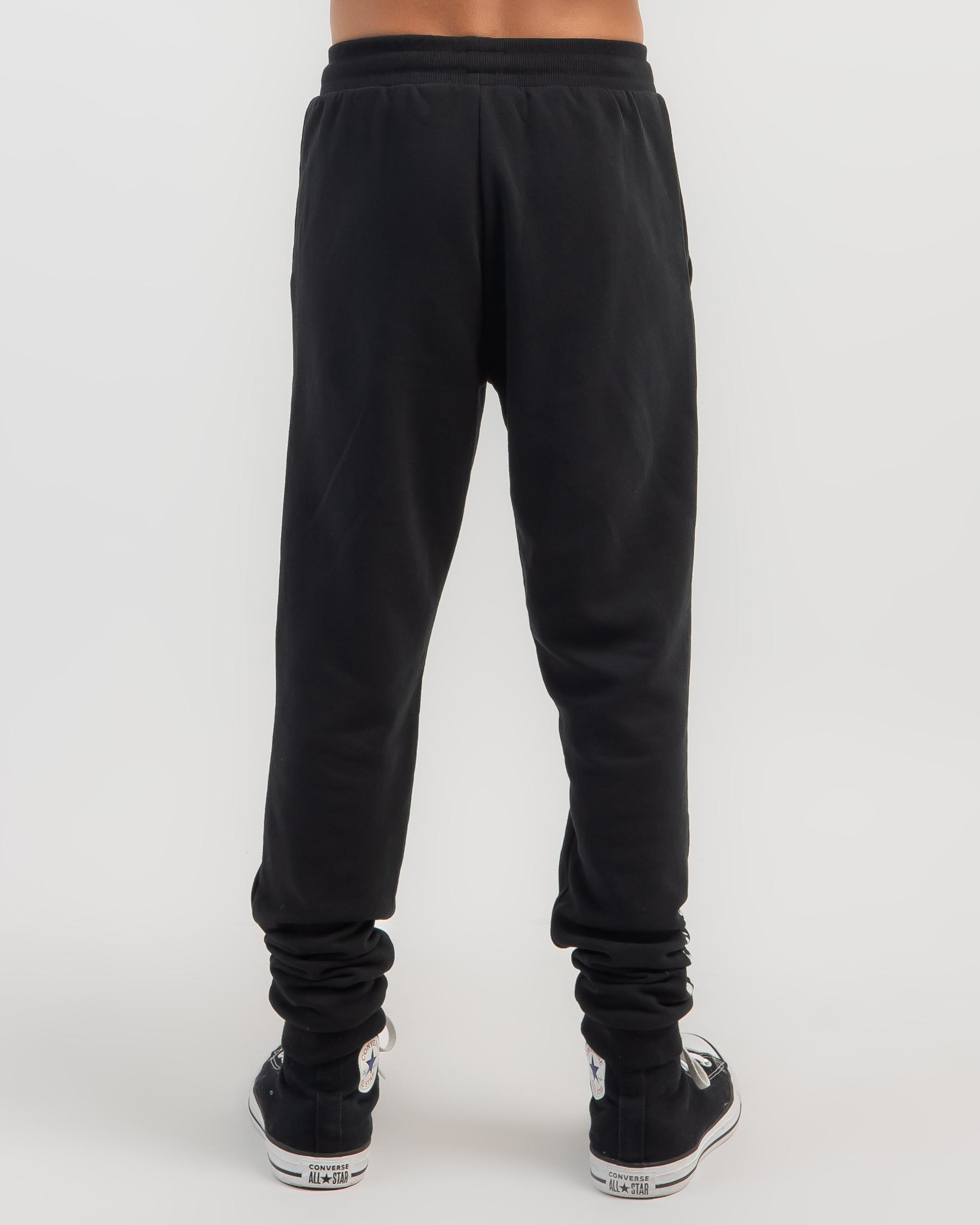 Shop The Mad Hueys Boys' Hueys Global Track Pants In Black - Fast ...