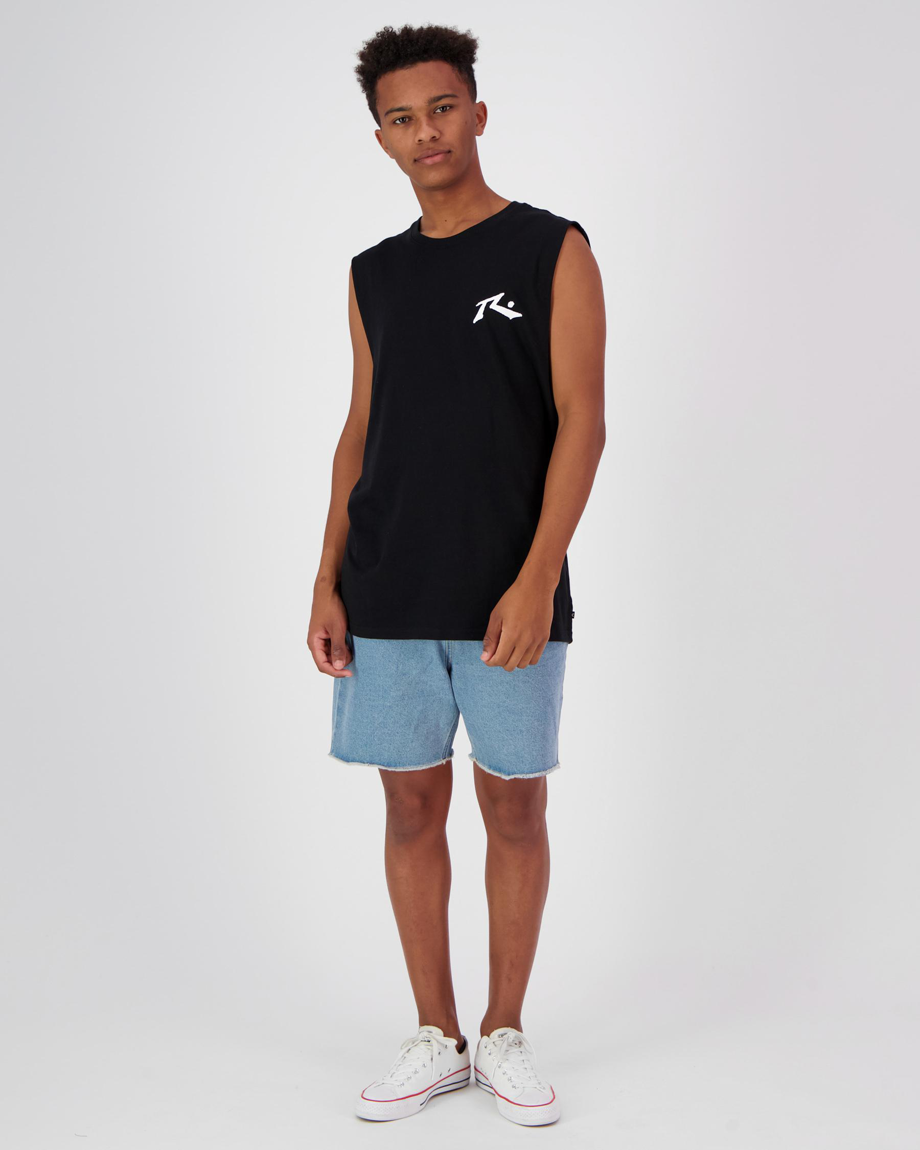 Shop Rusty Competition Muscle Tank In Black - Fast Shipping & Easy ...