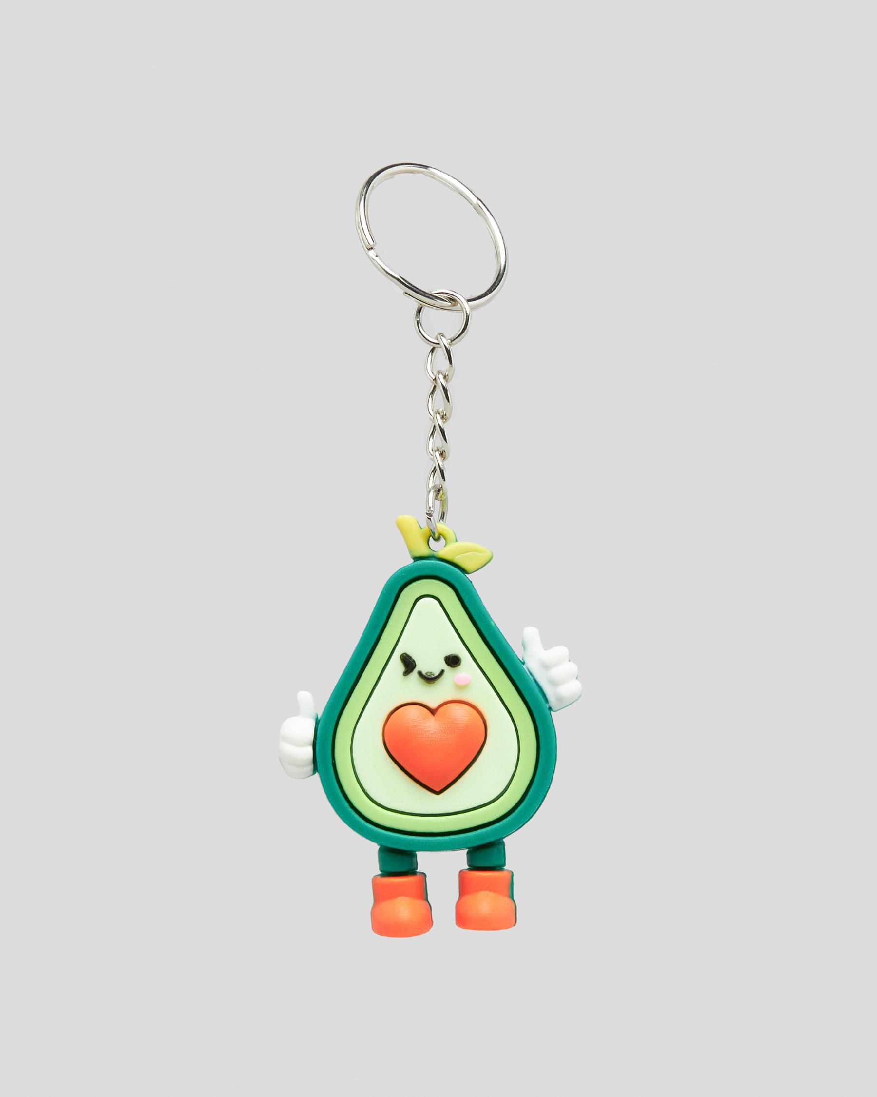 Shop Karyn In LA Avocado Keyring In Green/orange - Fast Shipping & Easy ...