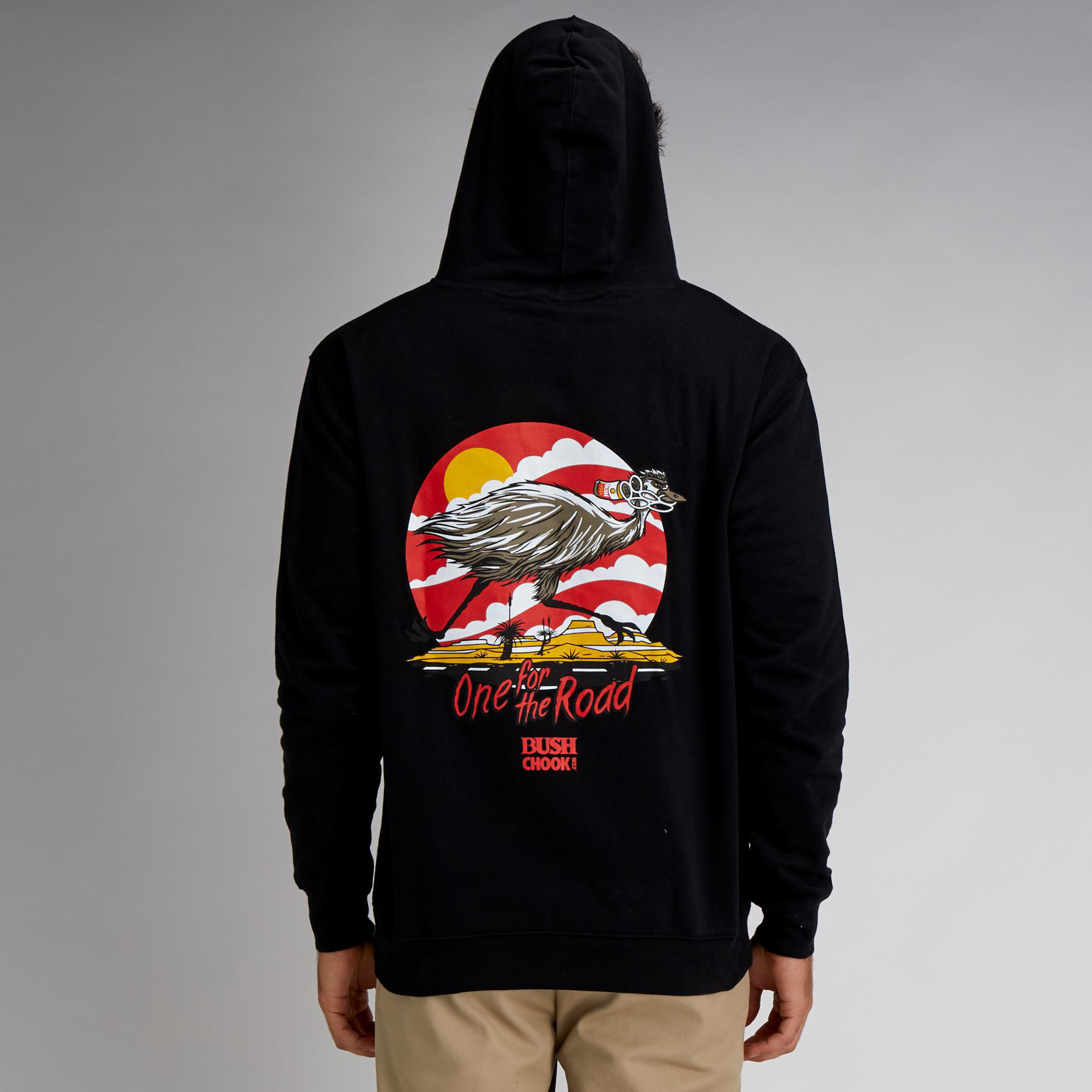 Shop Bush Chook One For The Road Hoodie In Black - Fast Shipping & Easy ...