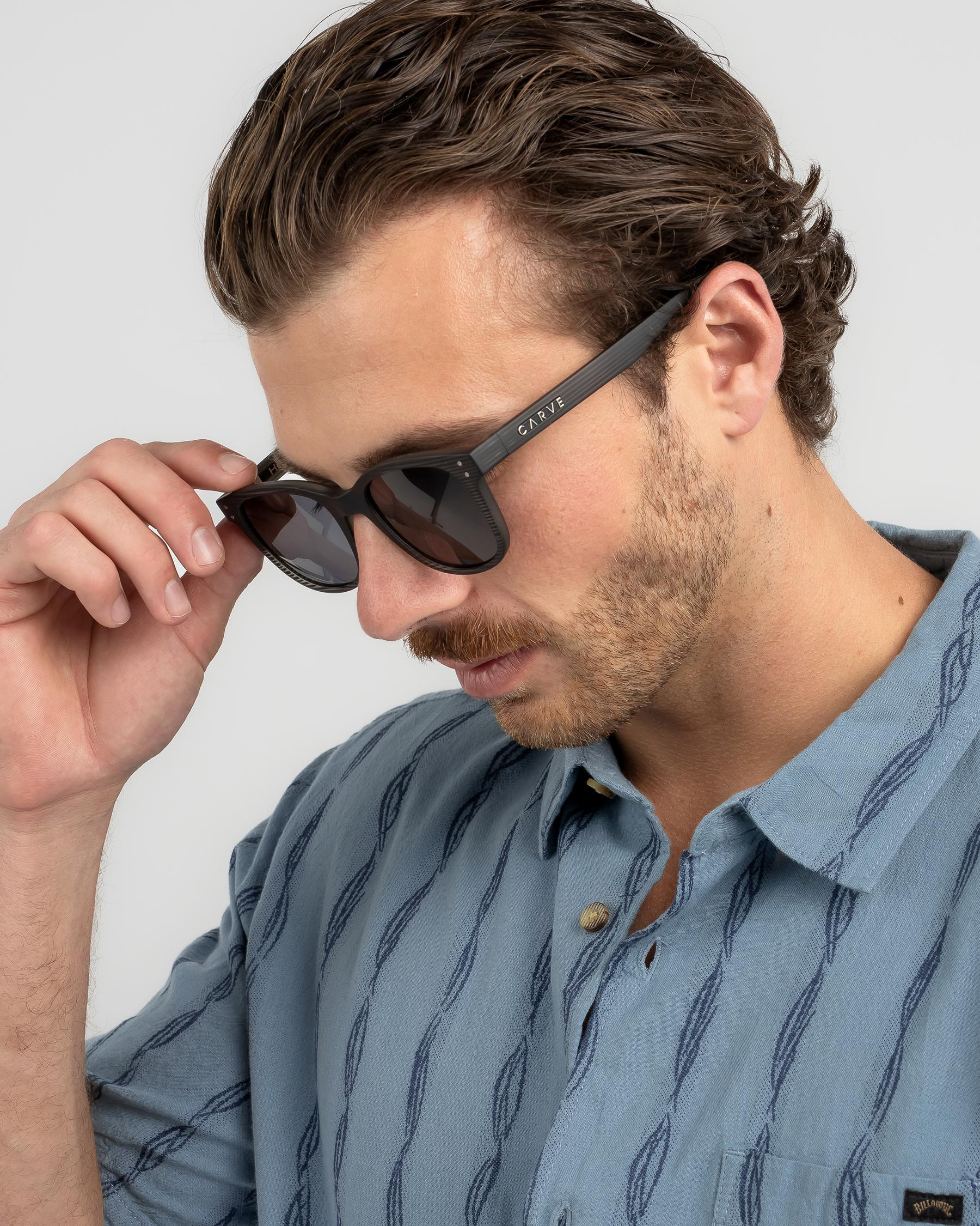 Shop Carve Carve Homeland Sunglasses In Grey Translucent Stripe - Fast ...