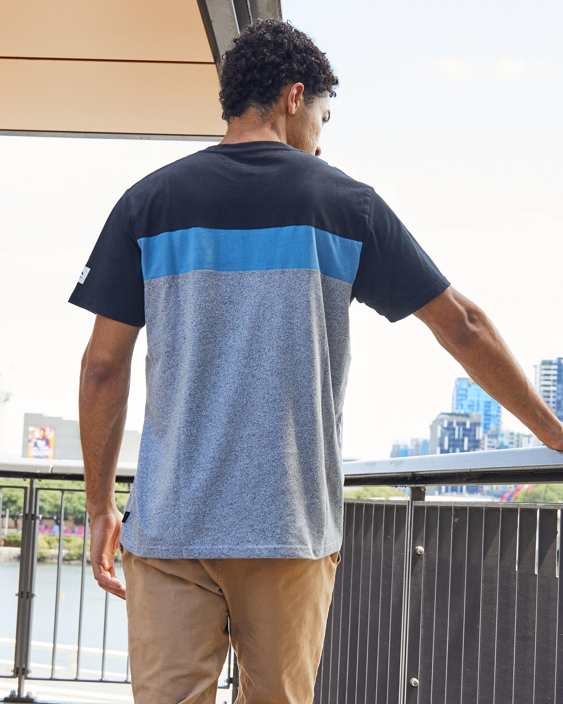 Shop Rip Curl Undertow Panel T-Shirt In Sparky Blue - Fast Shipping ...