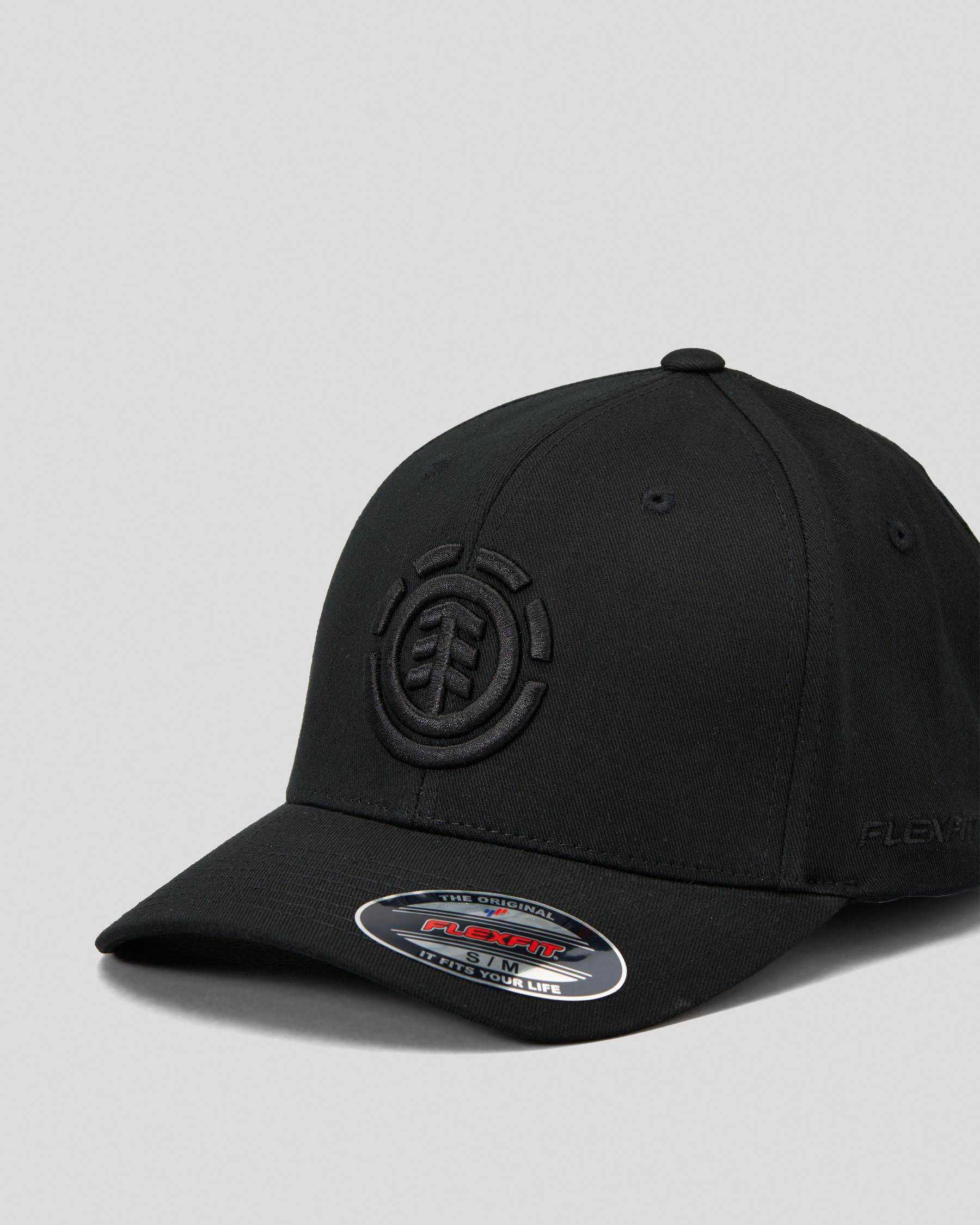 Shop Element Tree Flexfit Cap In All Black - Fast Shipping & Easy ...