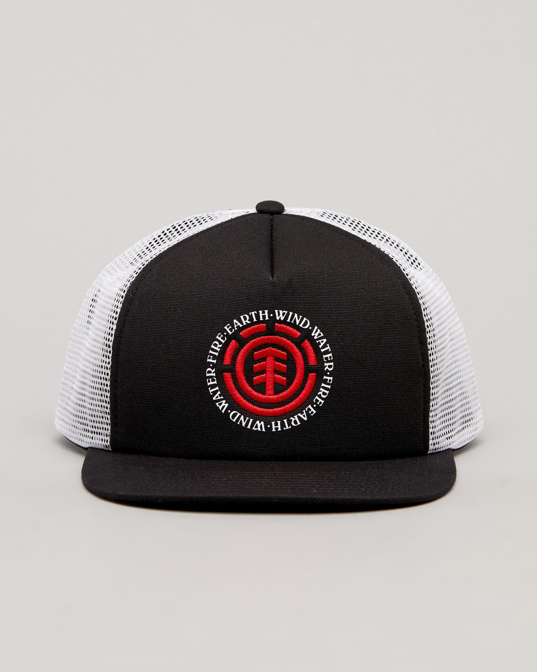 Shop Element Seal Trucker Cap In Black/white - Fast Shipping & Easy ...