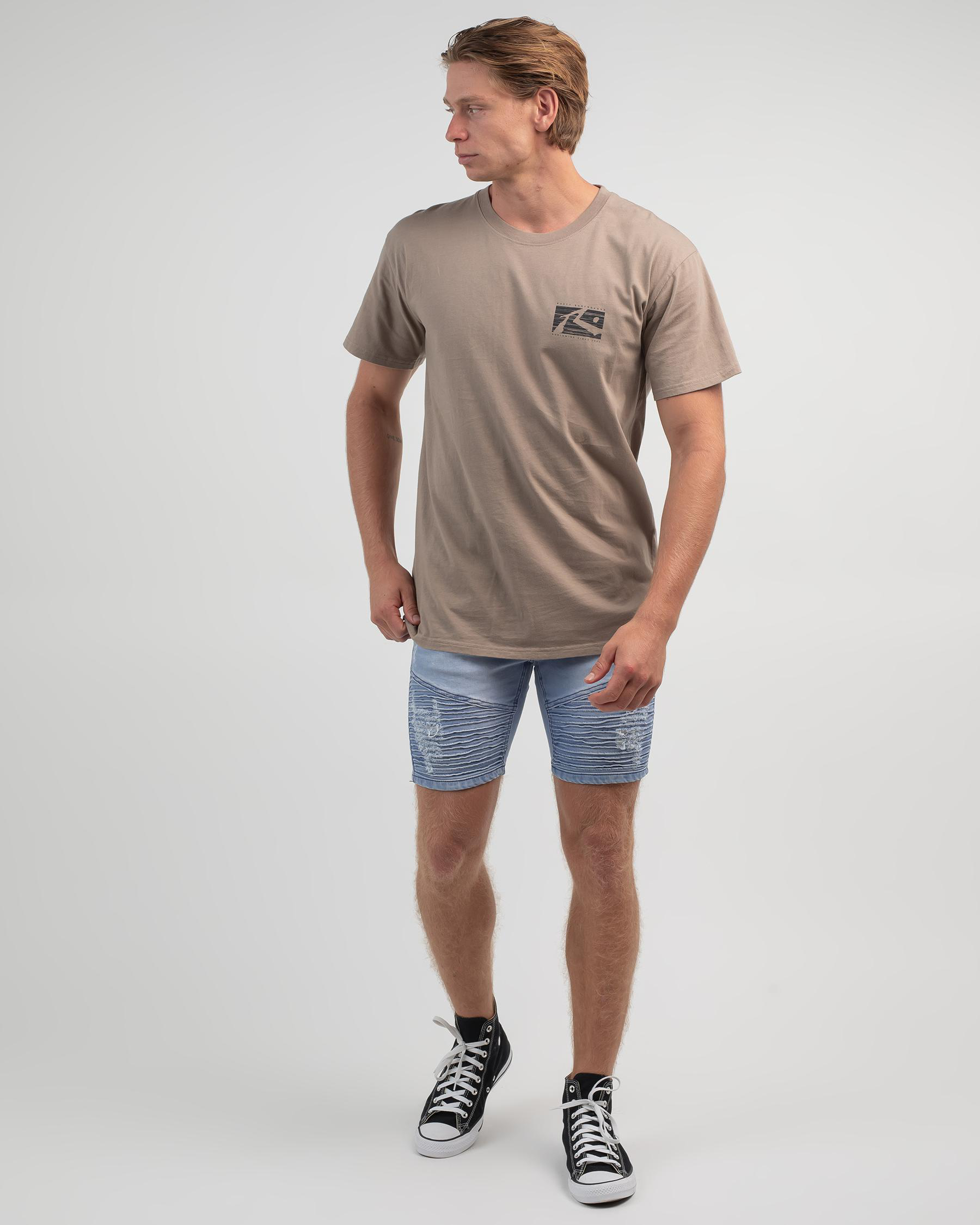 Rusty R Dot T-Shirt In Vintage Khaki - Fast Shipping & Easy Returns ...