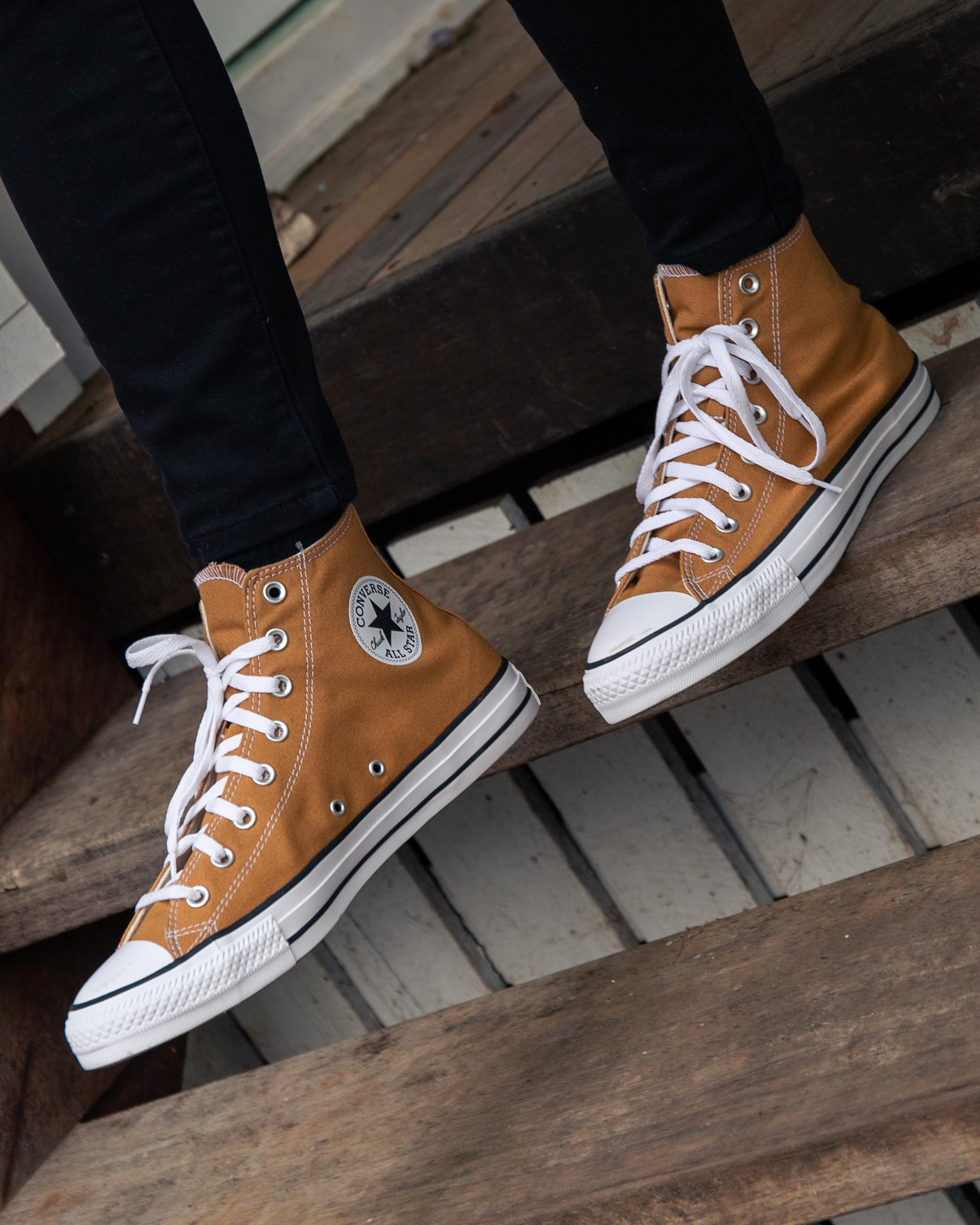 Shop Converse Chuck Taylor All Star Shoes In Amber Brew/white/black ...