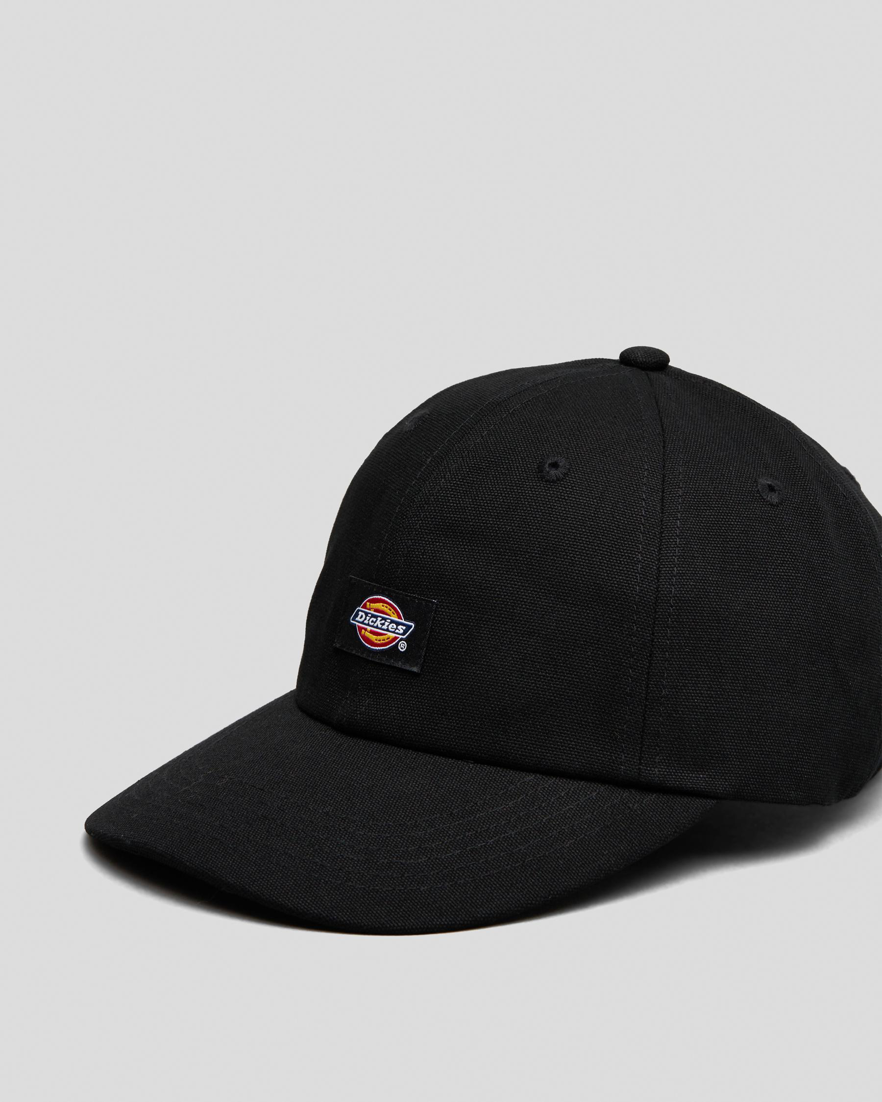 Shop Dickies Classic Label Canvas Cap In Black - Fast Shipping & Easy ...