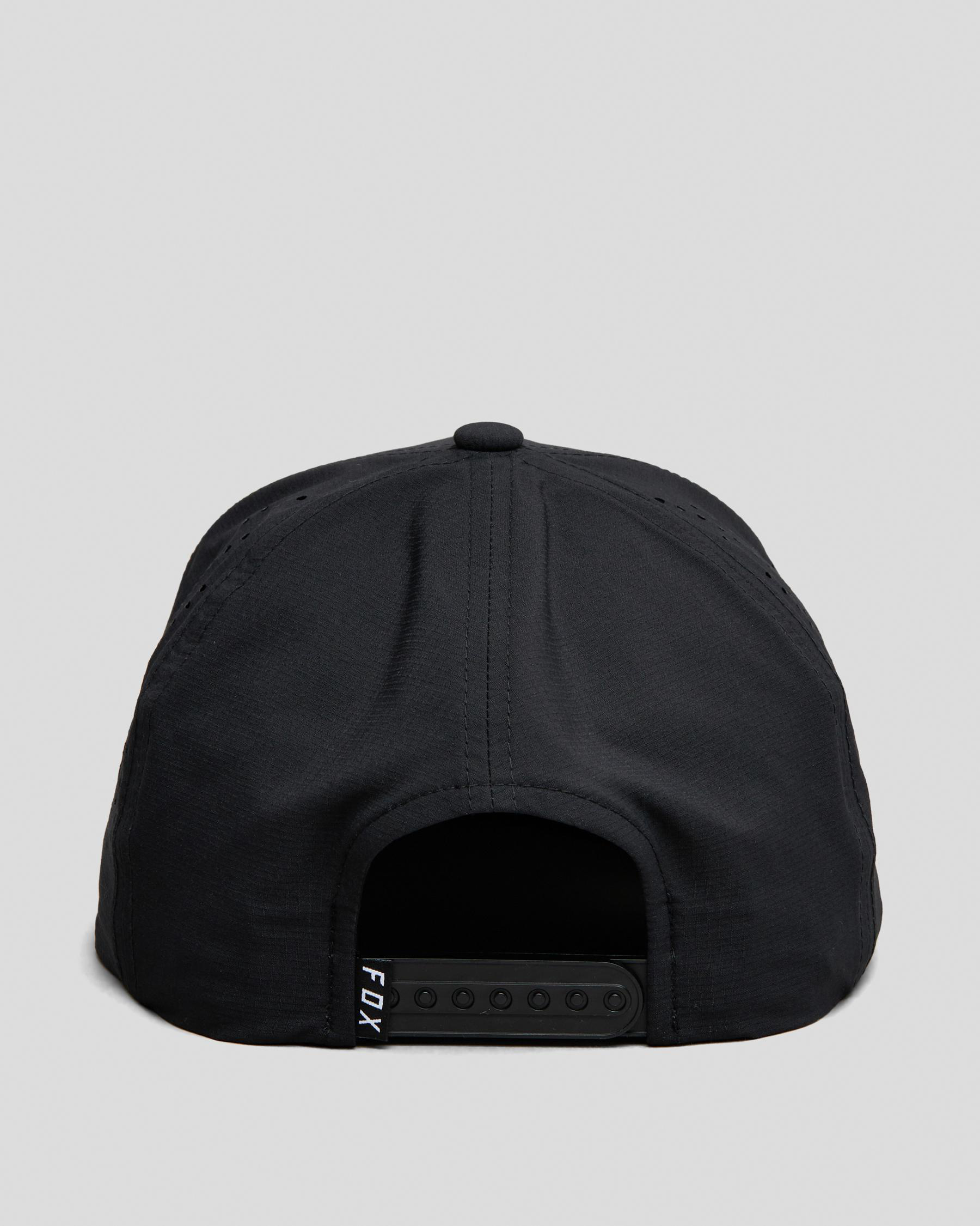 Shop Fox Non Stop Tech Snapback Cap In Black - Fast Shipping & Easy ...
