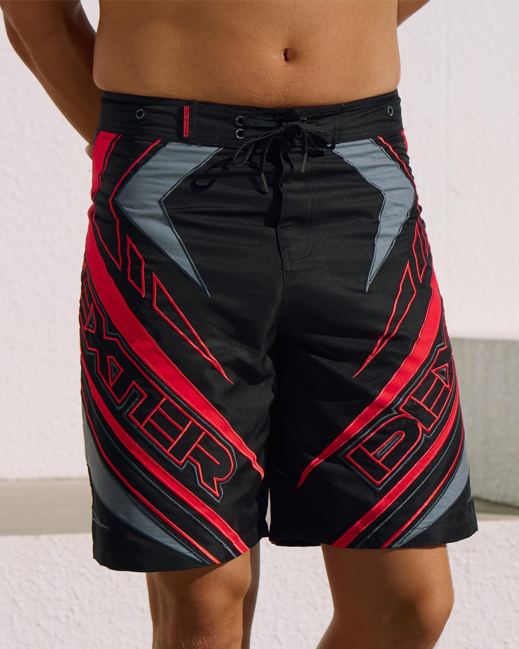 Dexter Cable Board Shorts In Black/red - FREE* Shipping & Easy Returns ...