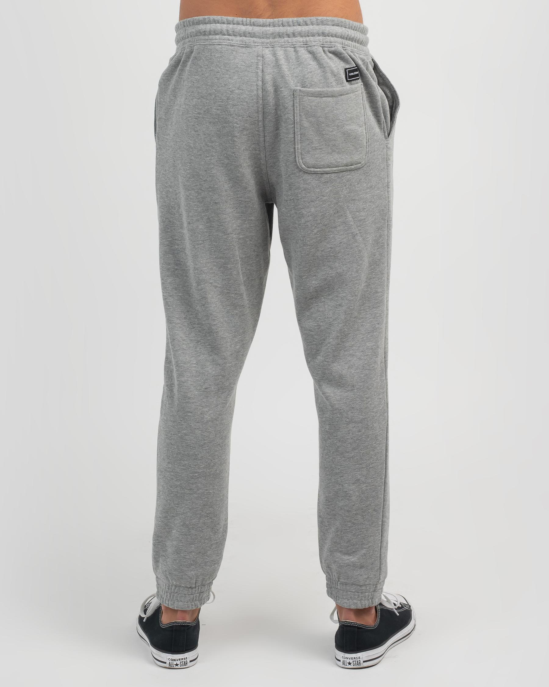 Shop Volcom Vologo Fleece Pant In Heather Grey - Fast Shipping & Easy ...