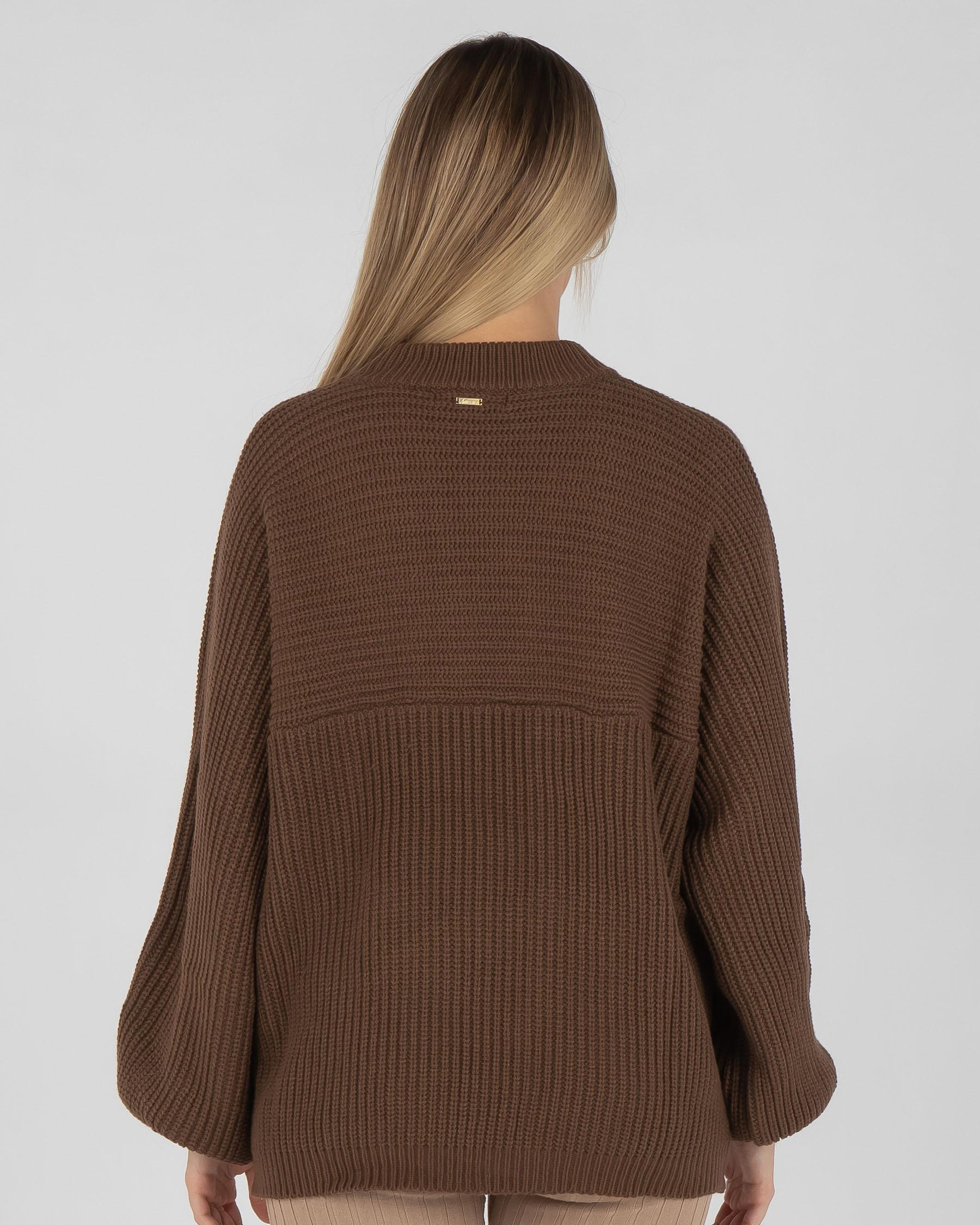 Shop Ava And Ever Kerr Knit In Chocolate - Fast Shipping & Easy Returns ...