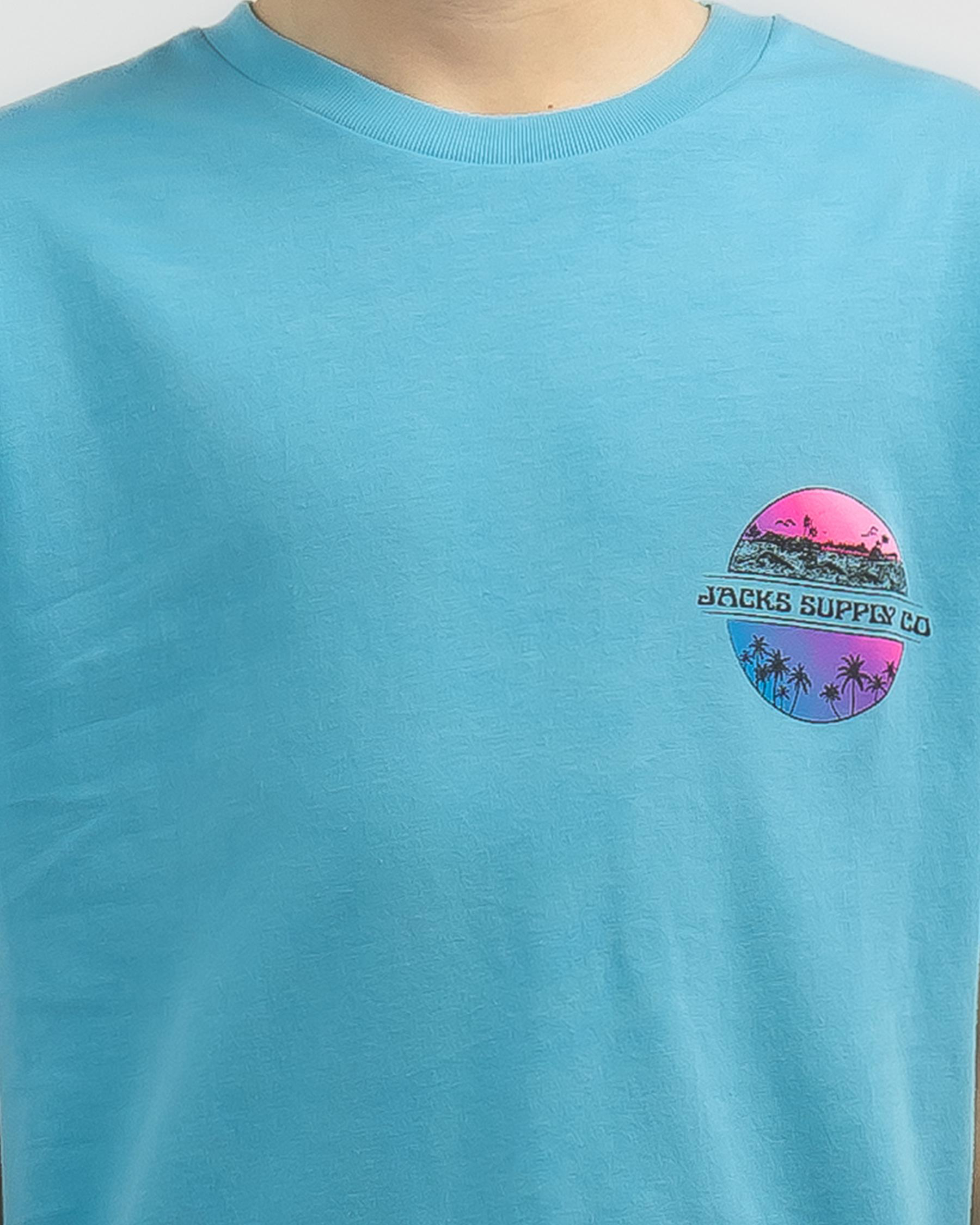 Shop Jacks Boys' Summer T-Shirt In Pastel Blue - Fast Shipping & Easy ...