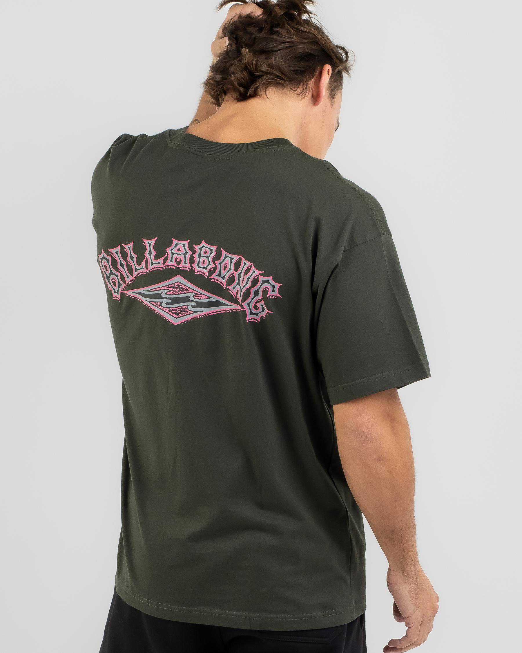 Shop Billabong Core Diamond T-Shirt In Charcoal - Fast Shipping & Easy ...