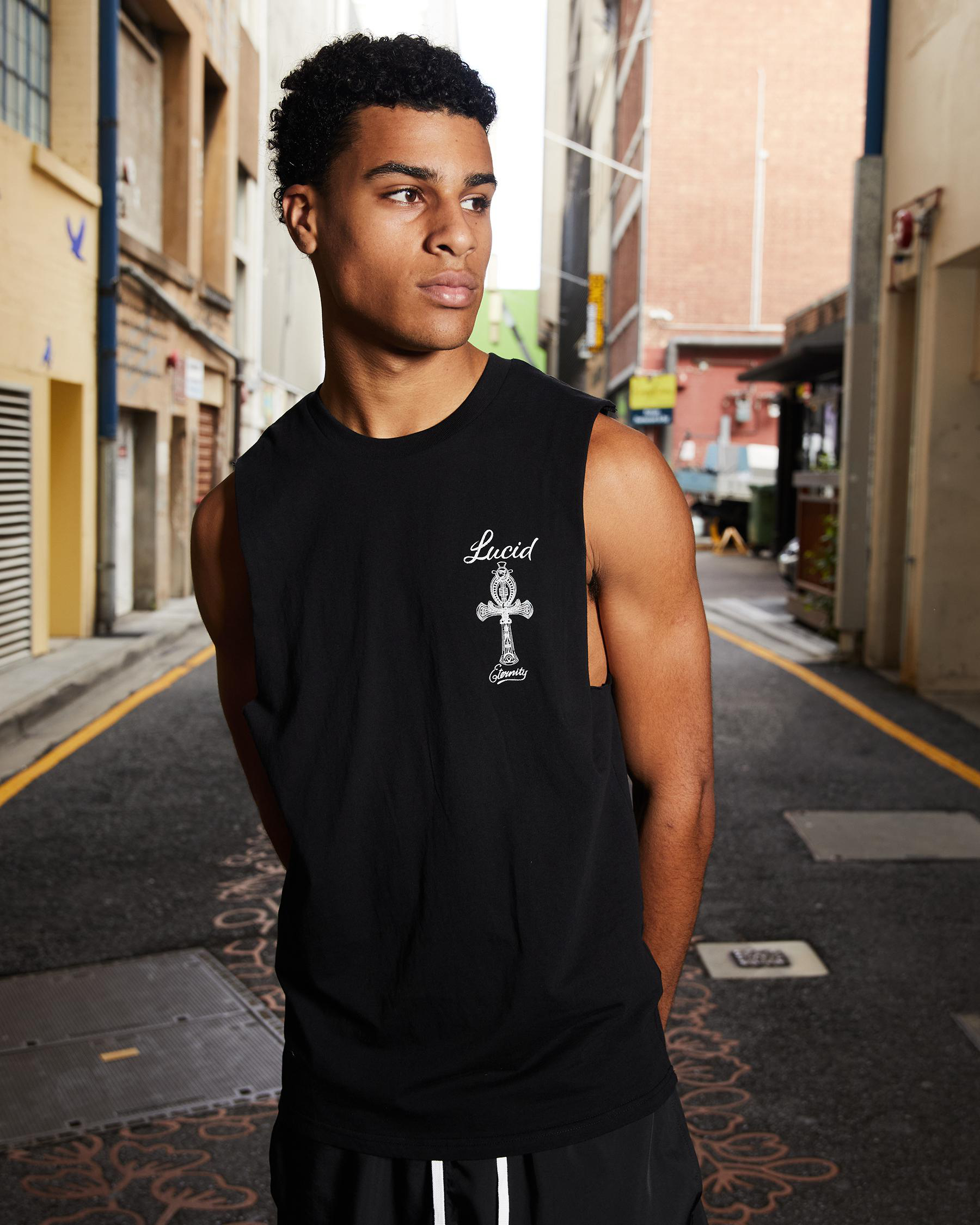 Shop Lucid Sharp Muscle Tank In Black - Fast Shipping & Easy Returns ...