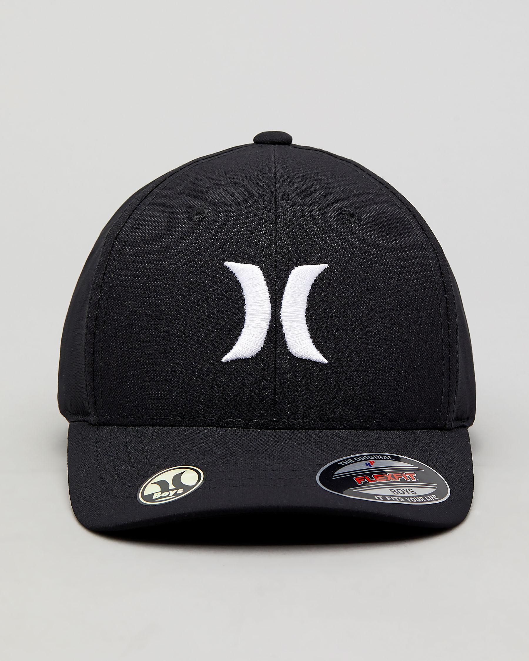 Shop Hurley Boys' Dri-Fit OAO Cap In Black/white - Fast Shipping & Easy ...